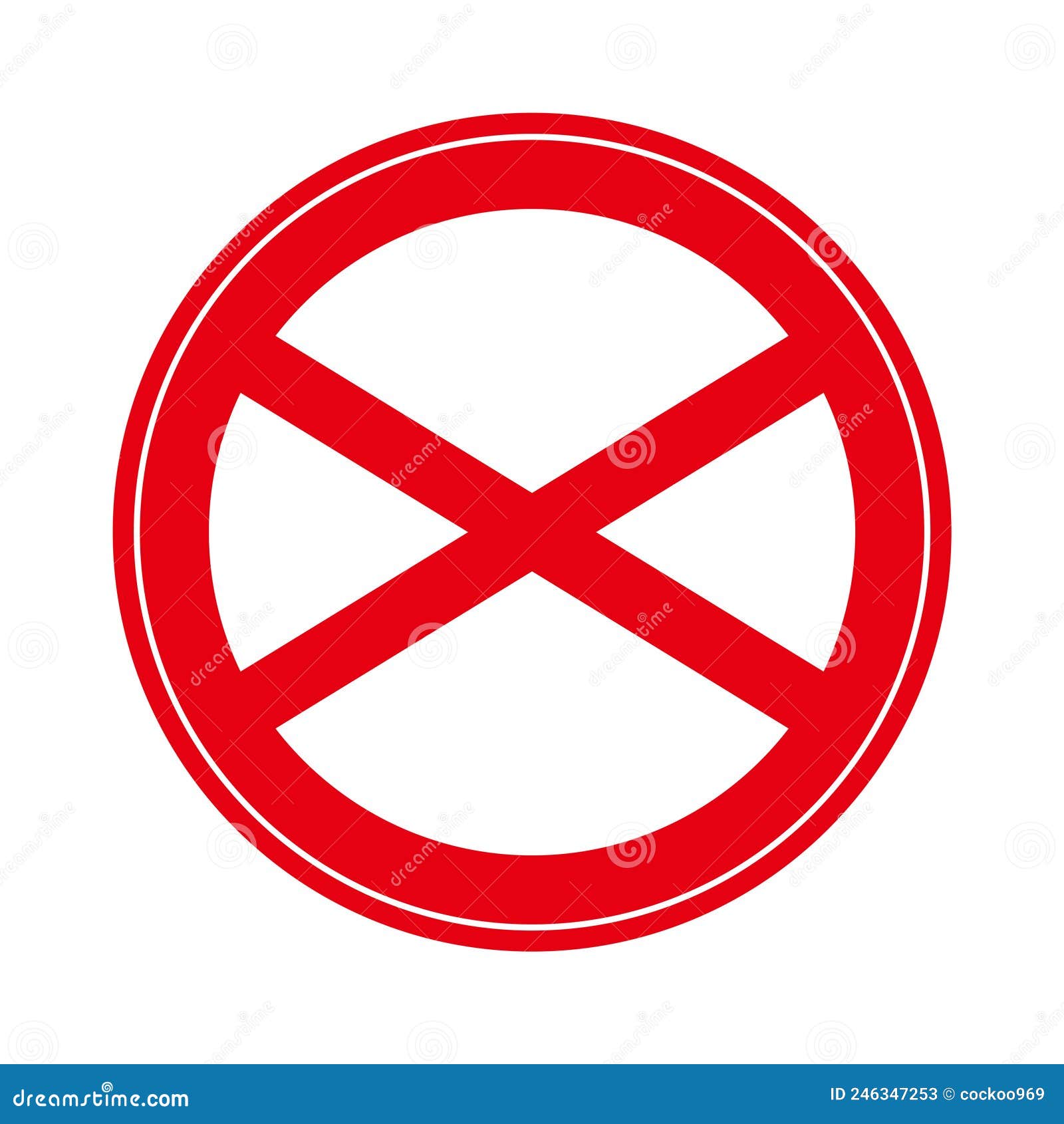 Conspicuous Two-way Traffic Road Sign Stock Photography | CartoonDealer ...