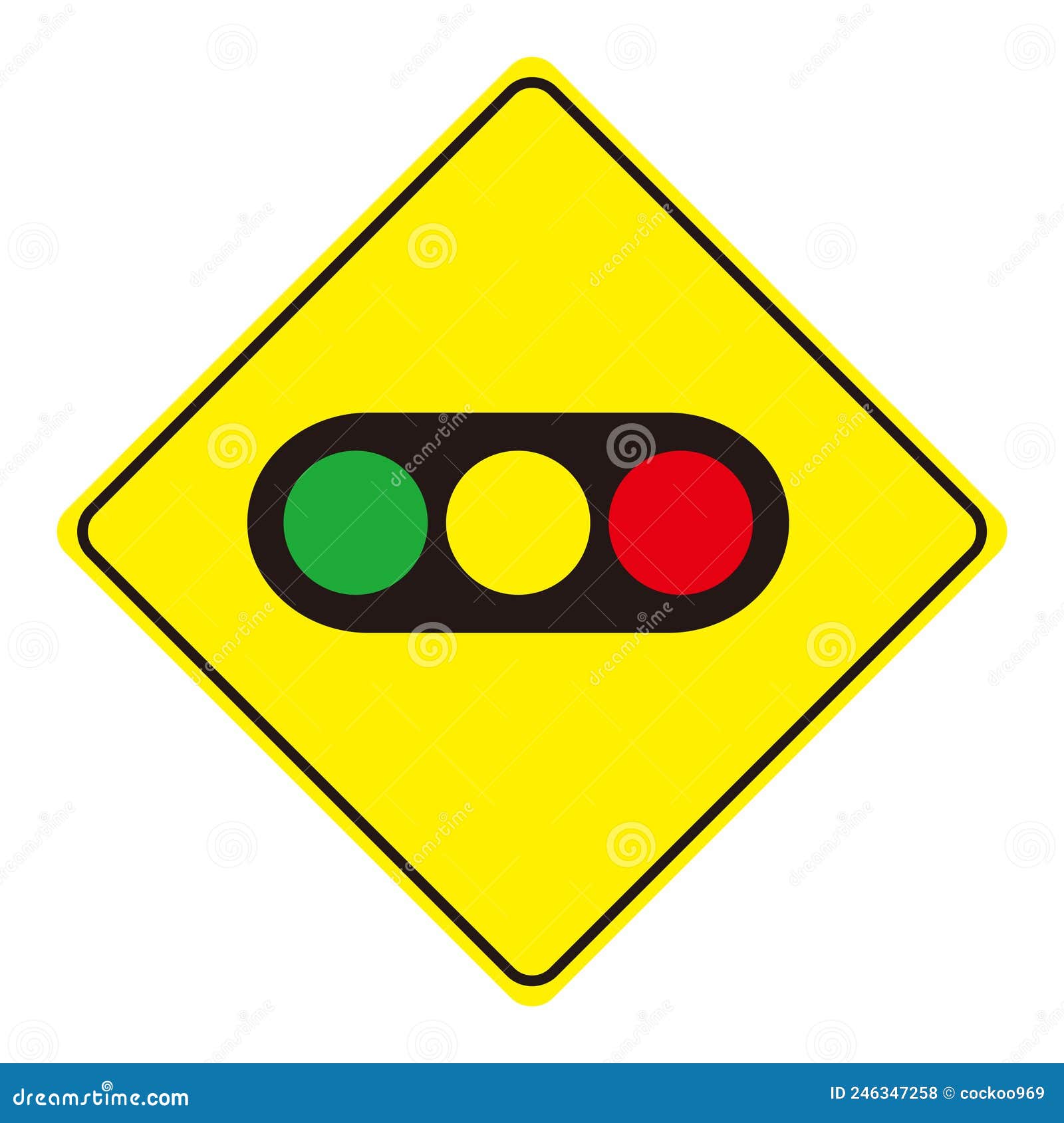Conspicuous Two-way Traffic Road Sign Stock Photography | CartoonDealer ...