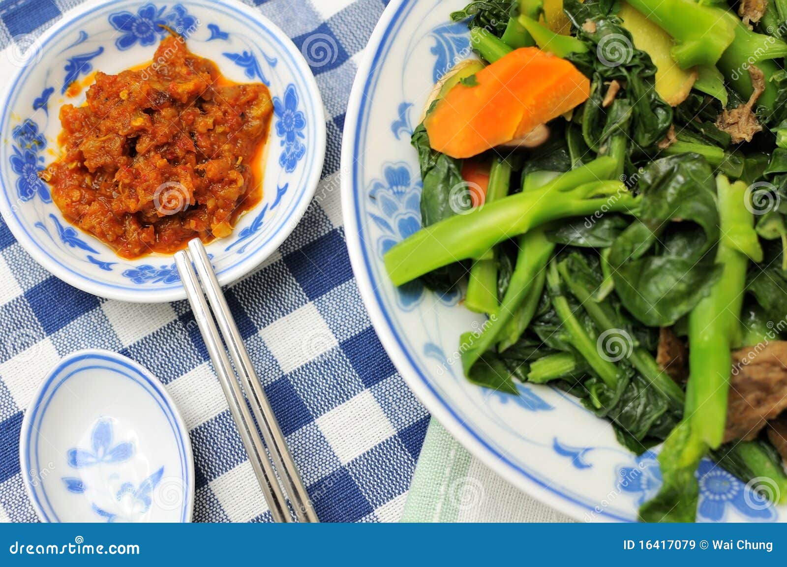 Simple cooked vegetables stock image. Image of style - 16417079