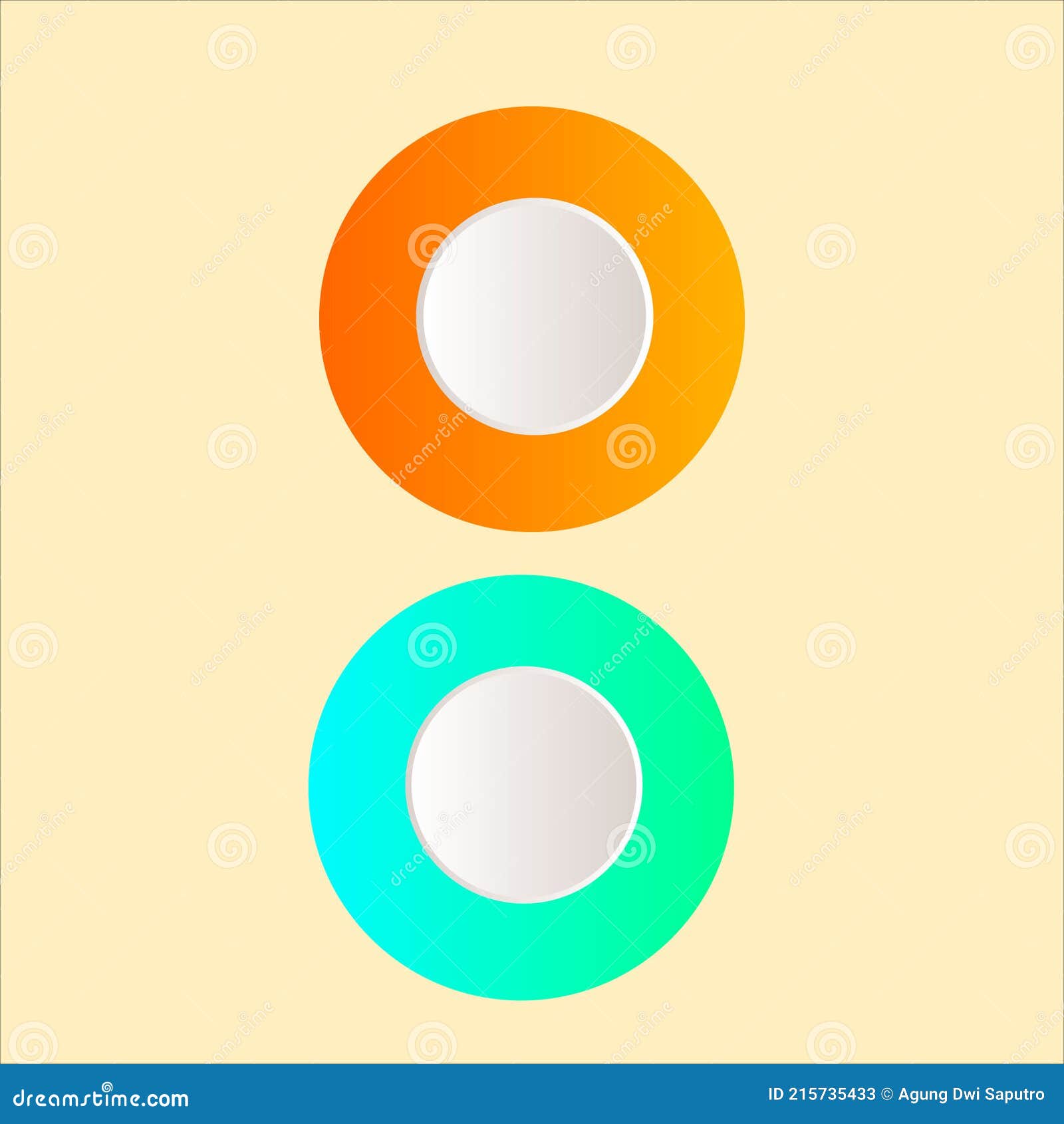 Simple Cool Blank Button Vector Stock Illustration - Illustration of ...