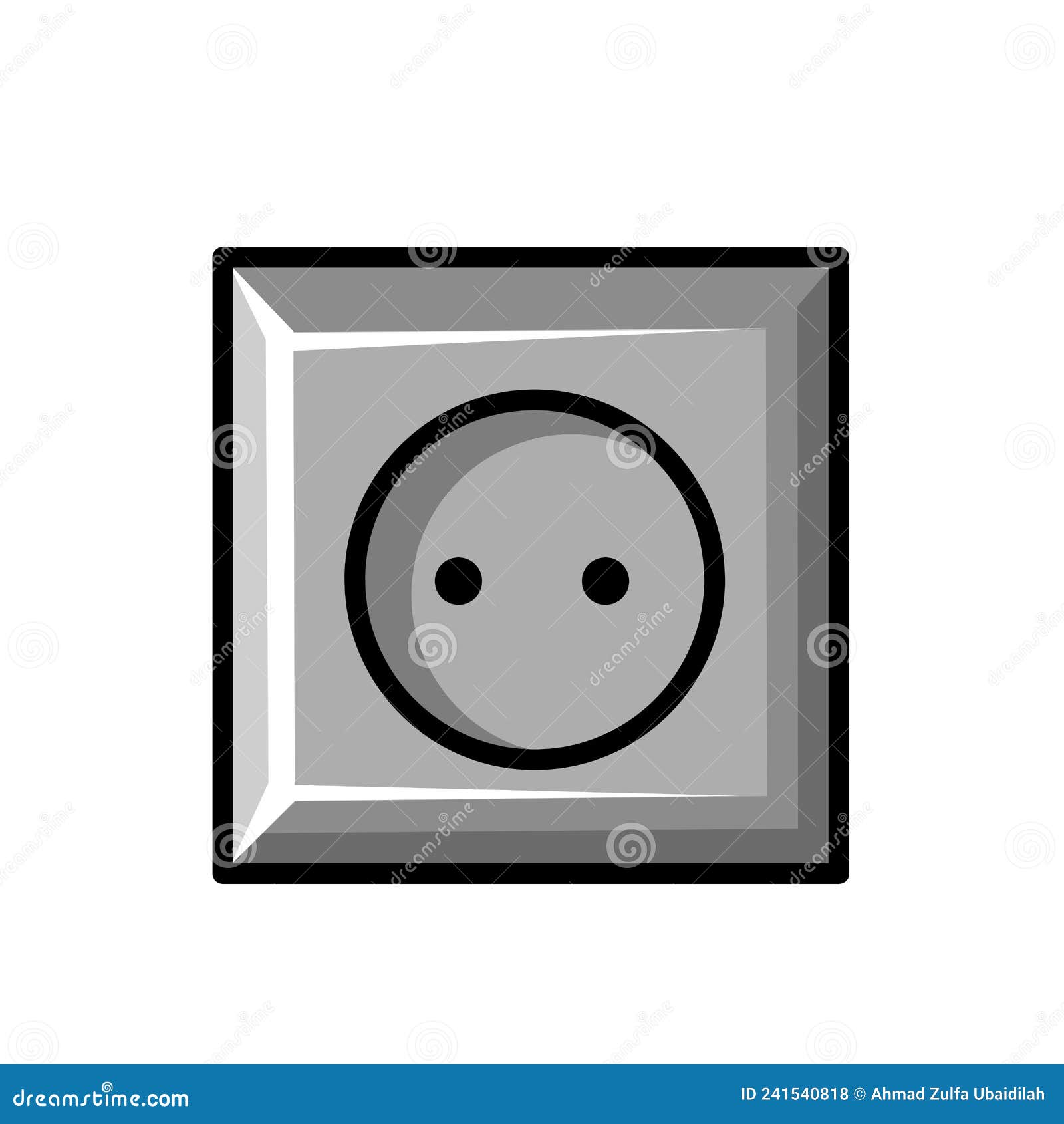 Simple and Cool Electric Outlet Illustration Stock Illustration ...