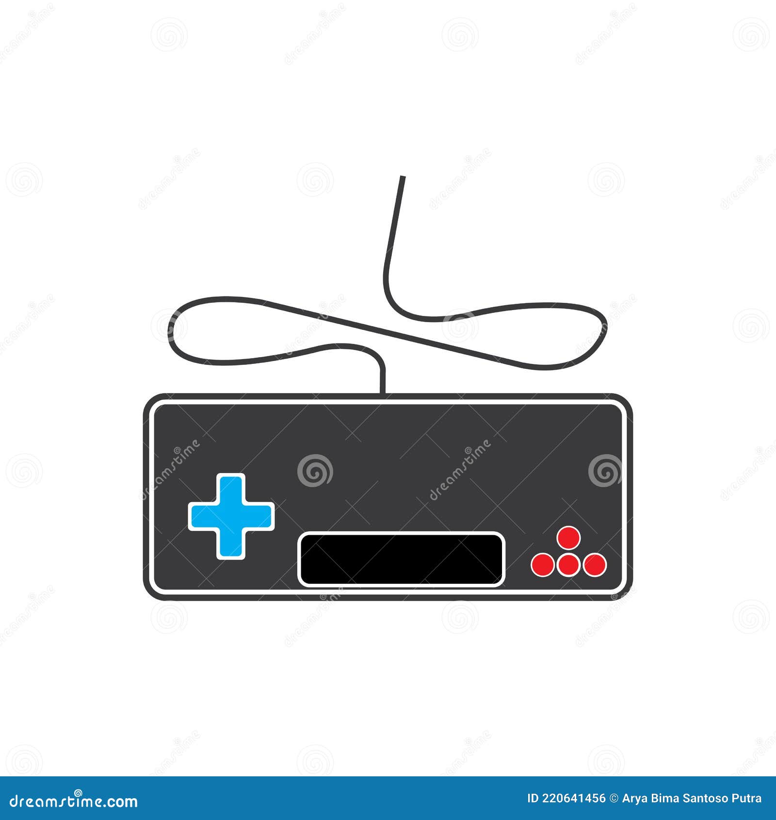 Simple and Cool Free Game Stick Icon Vector Logo Stock Illustration ...