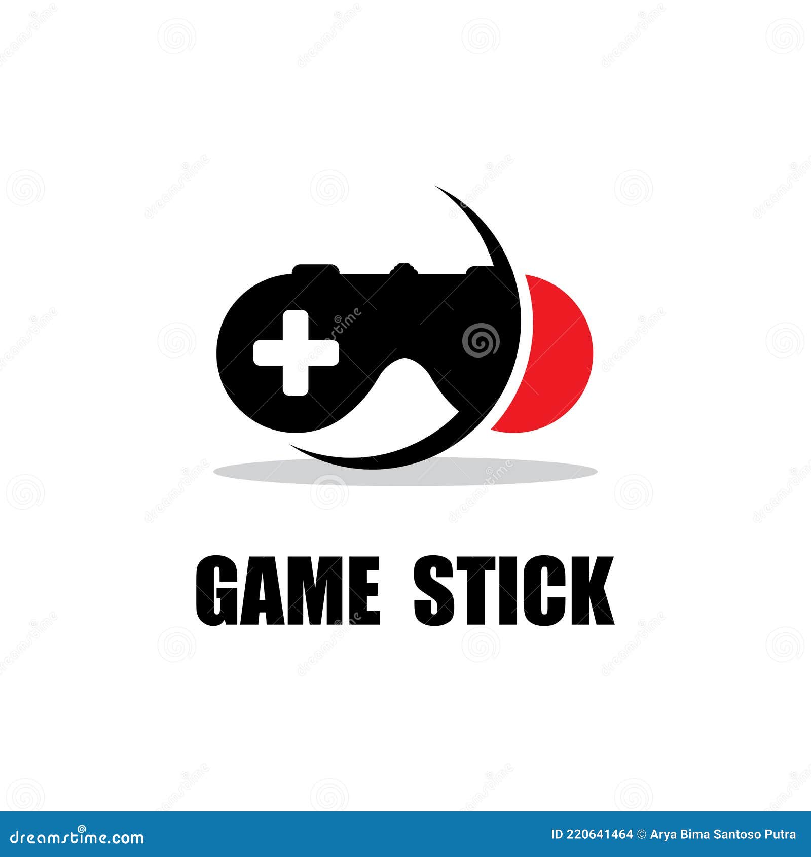 Gamestick Logo Joystick Gamer Logo Design Template Royalty Free Vector