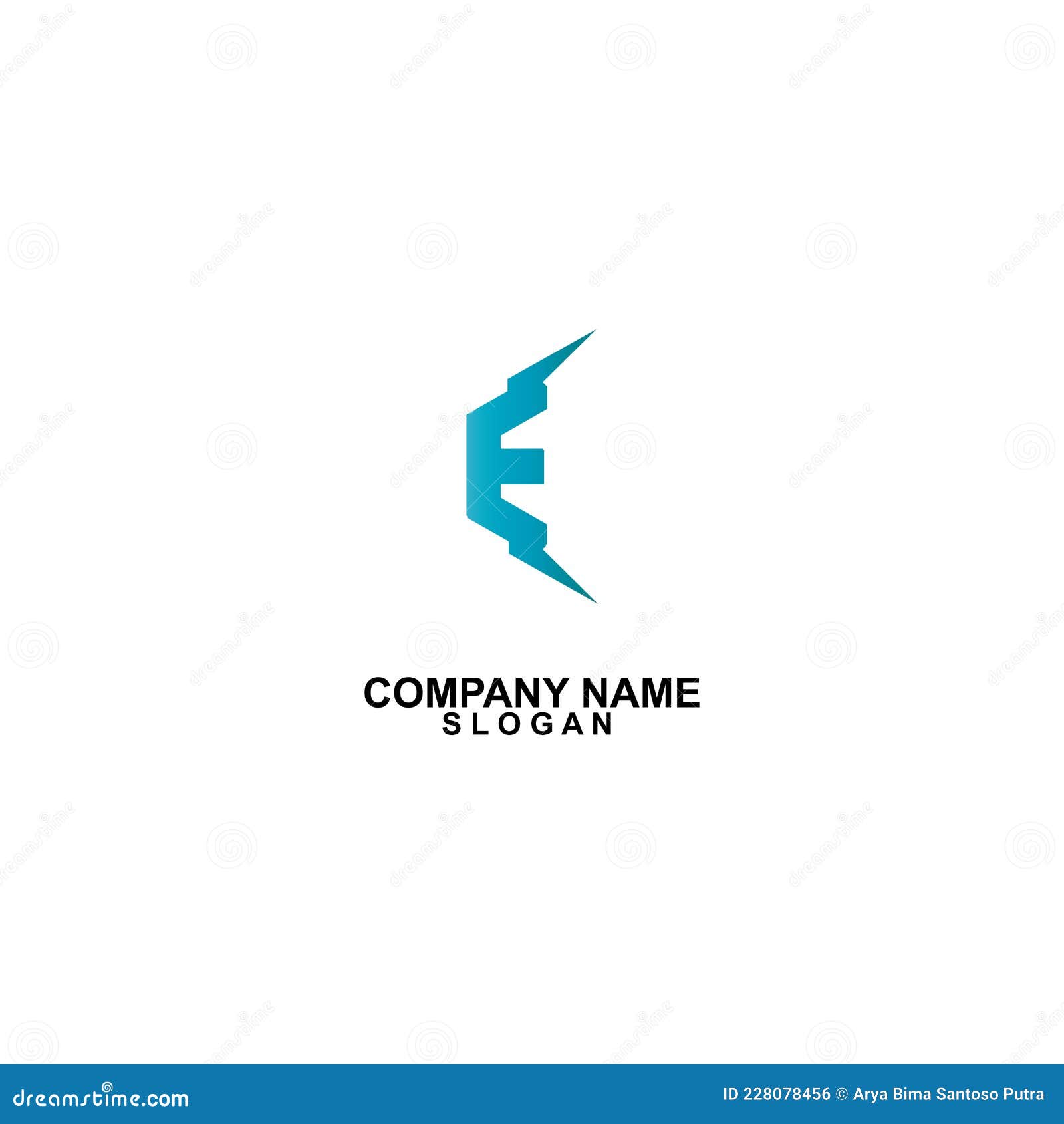 Simple and Cool Letter E Vector Logo Stock Vector - Illustration of ...