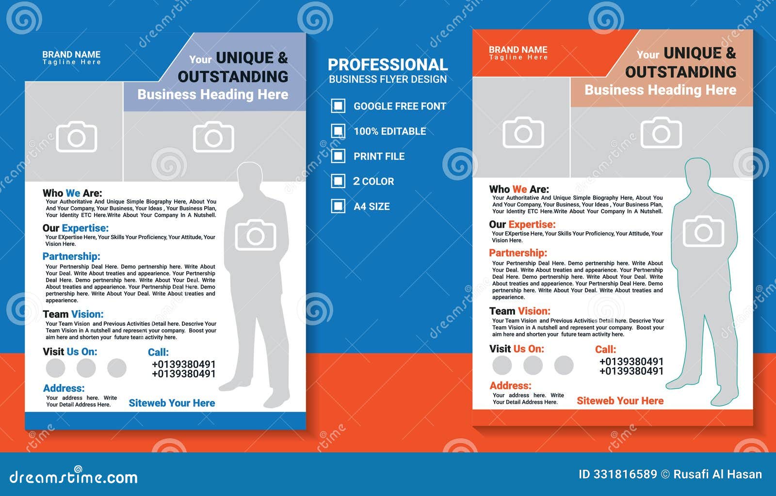 Simple Corporate Business Flyer Design Project. Creative Corporate ...