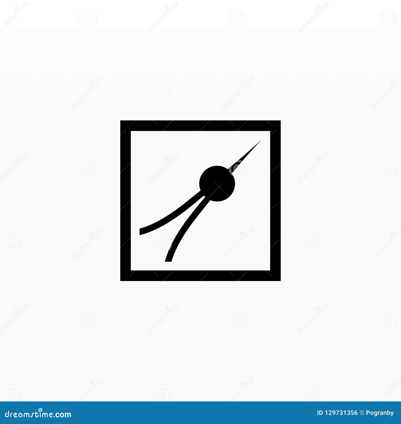 Simple Cosmic Geometric Logo Template Stock Photo - Illustration of ...