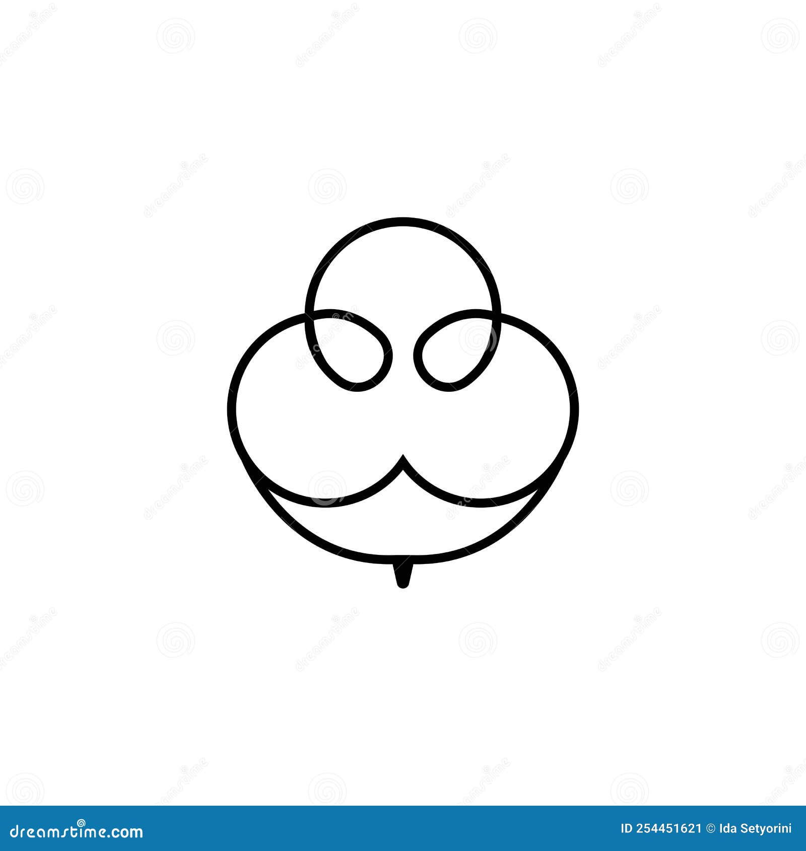 Simple Cotton Logo Vektor Template Stock Illustration - Illustration of ...