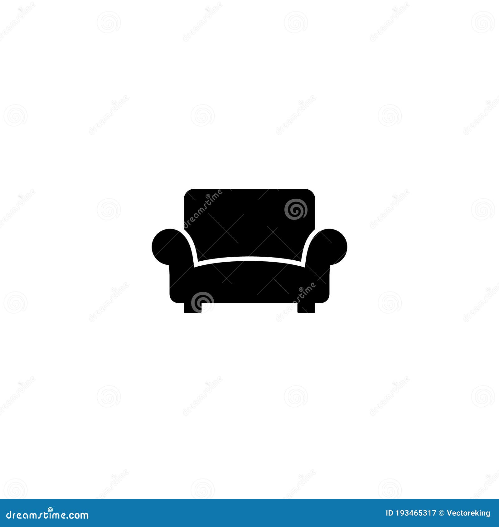 A simple Couch stock vector. Illustration of furniture - 193465317