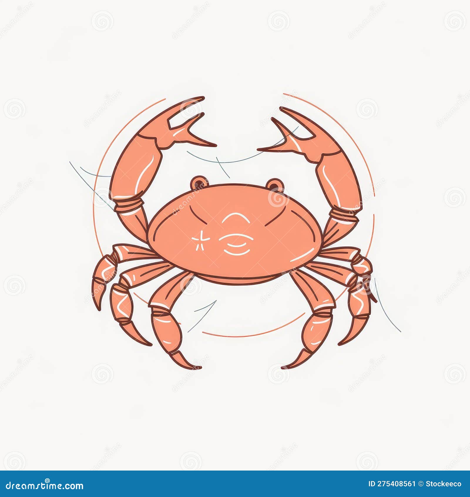 Simple Crab Silhouette Vector Art | CartoonDealer.com #322602104