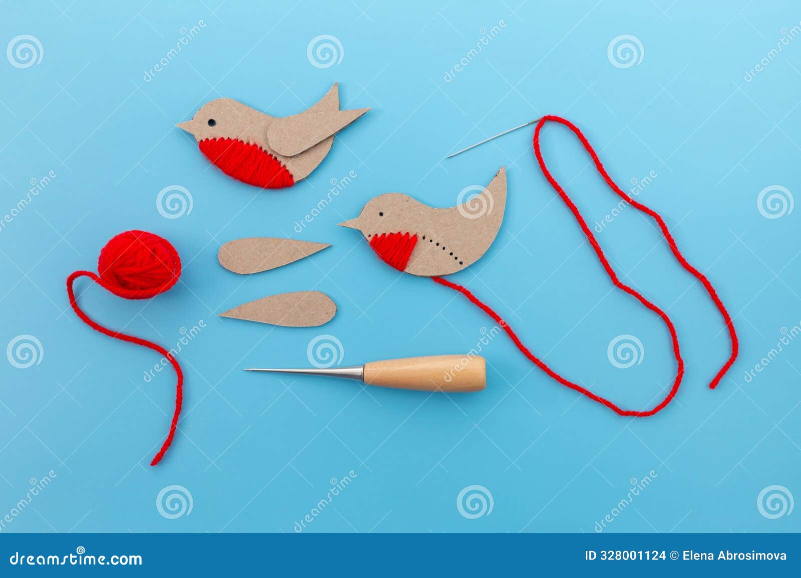 Simple Craft of Bird, DIY, Instruction, Cut Out Cardboard, Creative ...