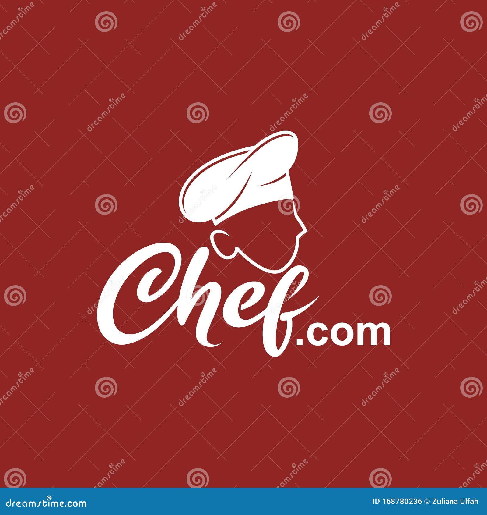 Simple and Creative Flat Chef Logo Design Vector Template Stock ...