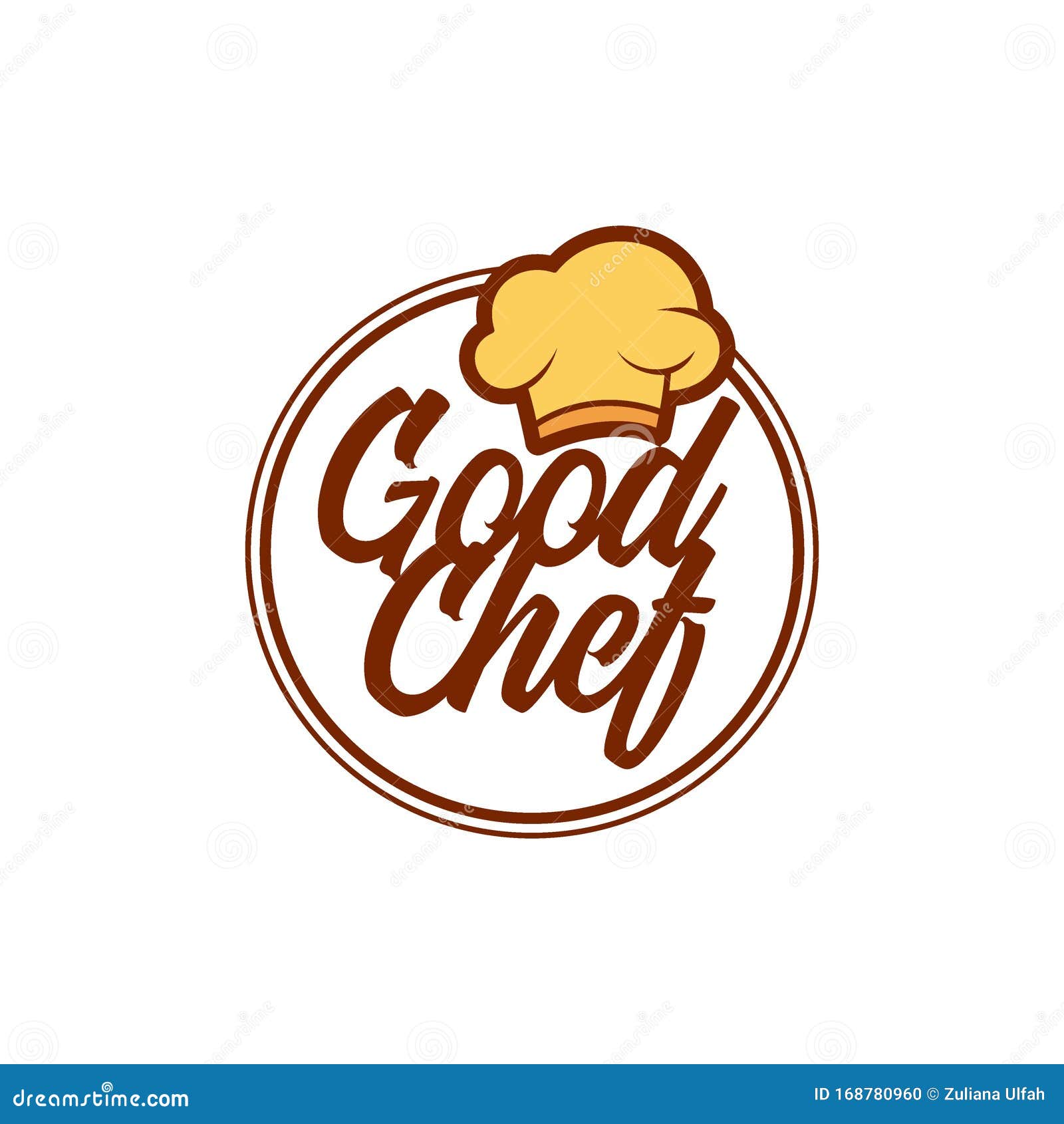 Simple and Creative Flat Chef Logo Design Vector Template Stock ...