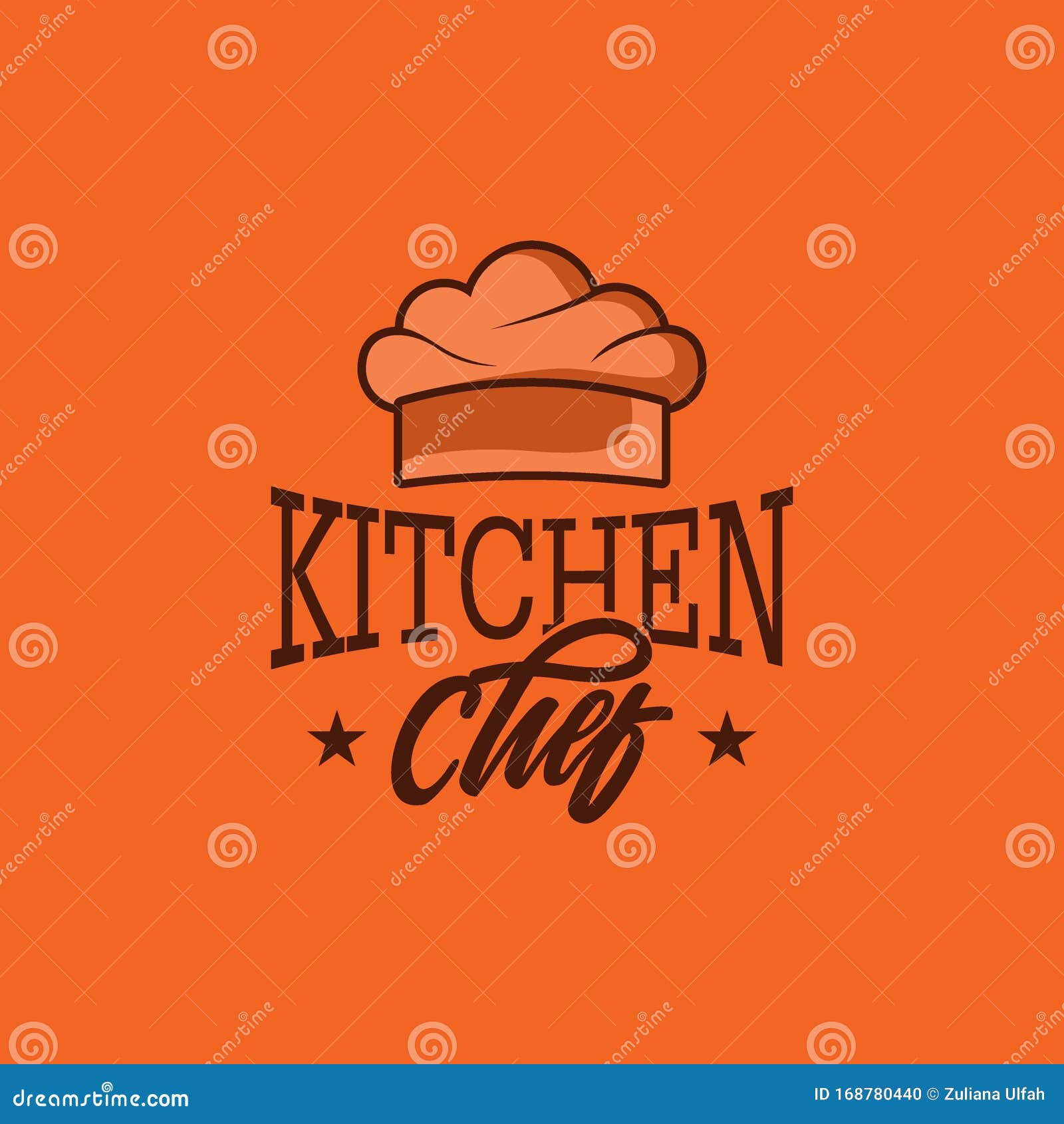 Simple and Creative Flat Chef Logo Design Vector Template Stock ...