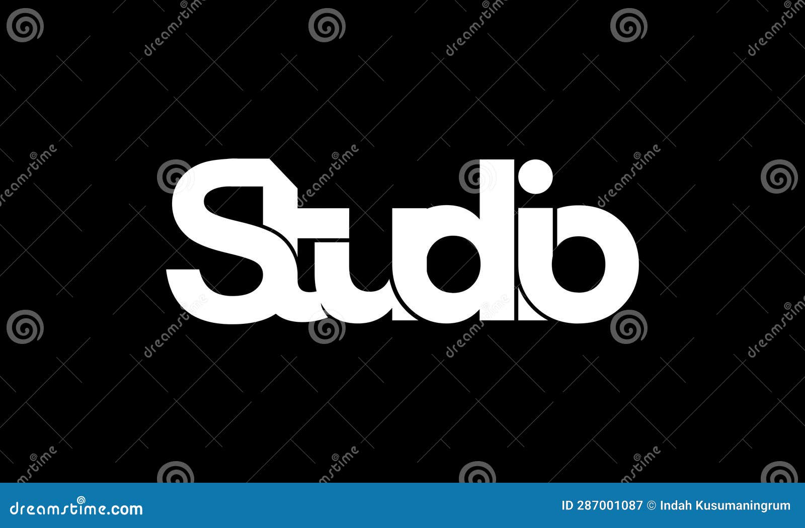 Simple and Creative Studio Word Logo Stock Vector - Illustration of ...