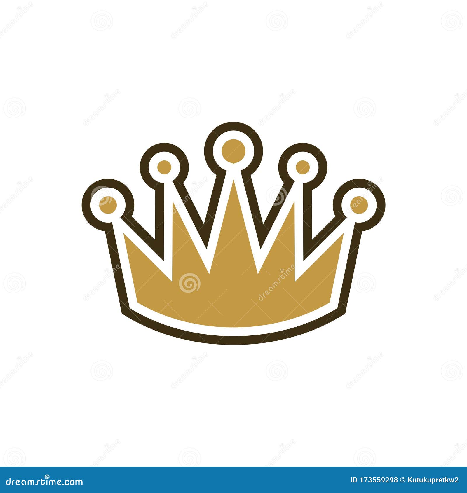 Simple Crown Logo Template Illustration Design. Vector EPS 10 Stock ...