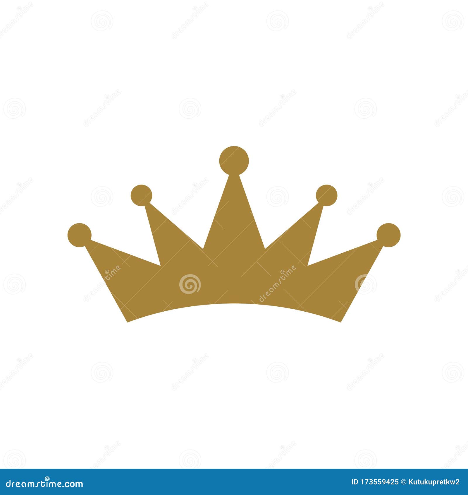 Simple Crown Logo Template Illustration Design. Vector EPS 10 Stock ...