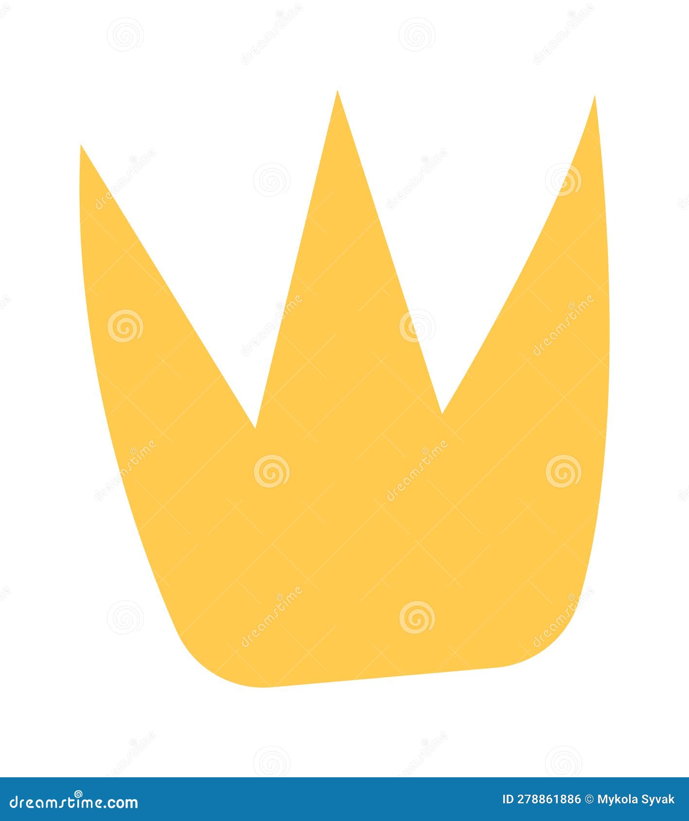 Simple Crown Silhouette stock vector. Illustration of crown - 278861886