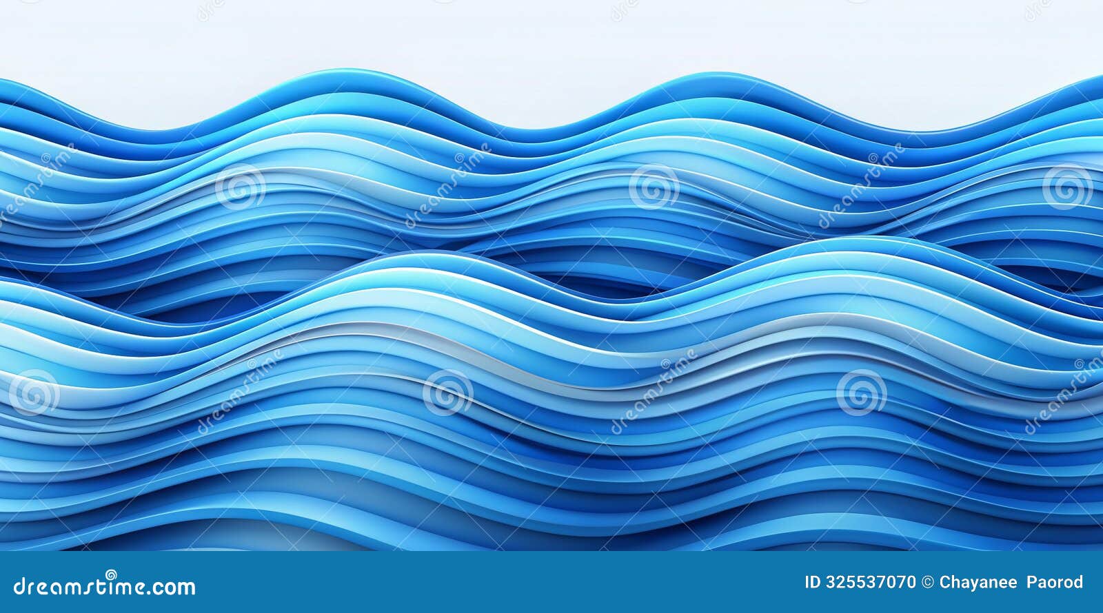 Simple Curved Wave Minimal Pattern Background in Various Shades of Blue ...
