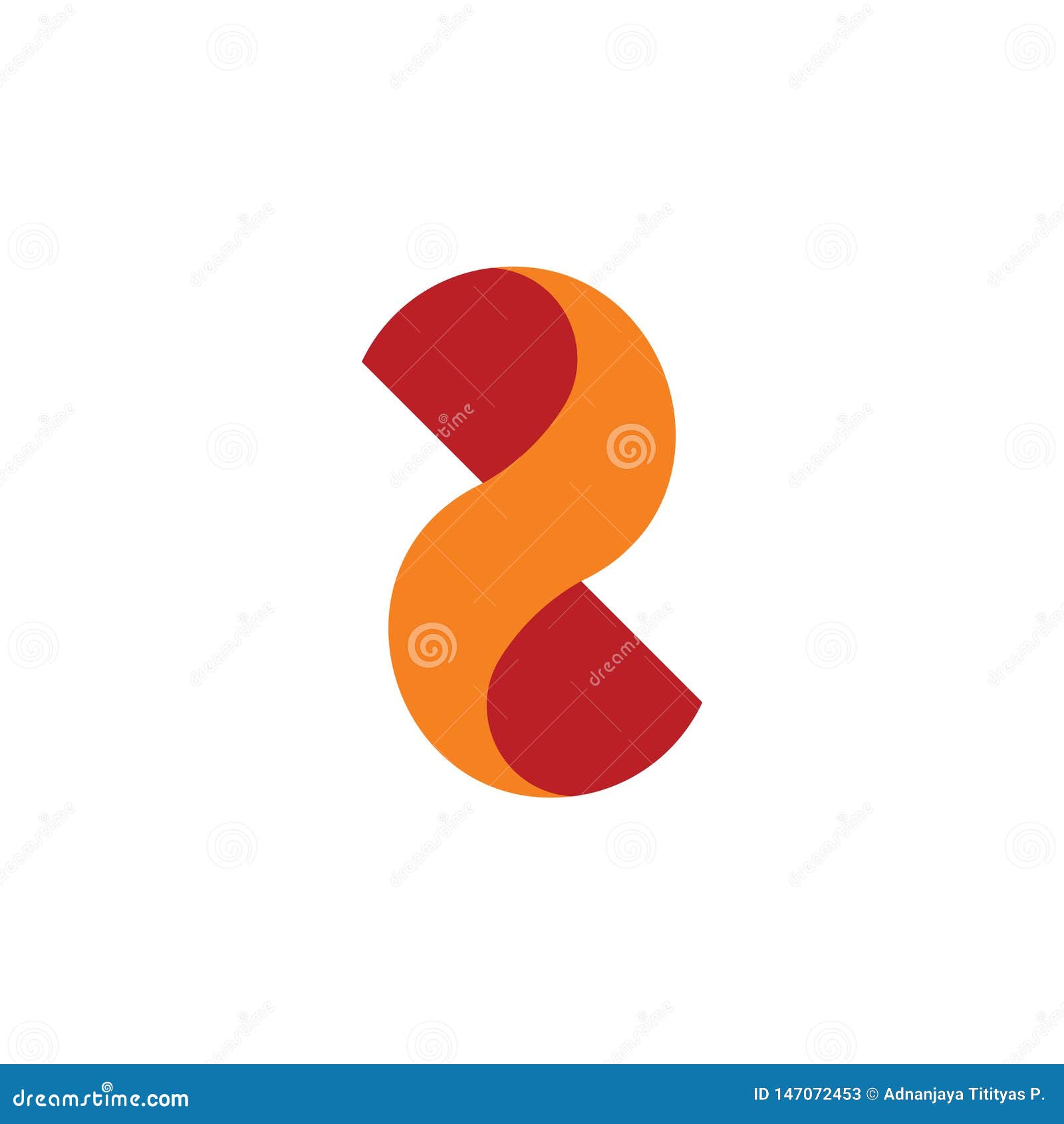 Simple Curves 3d Twist Logo Vector Stock Vector - Illustration of ...