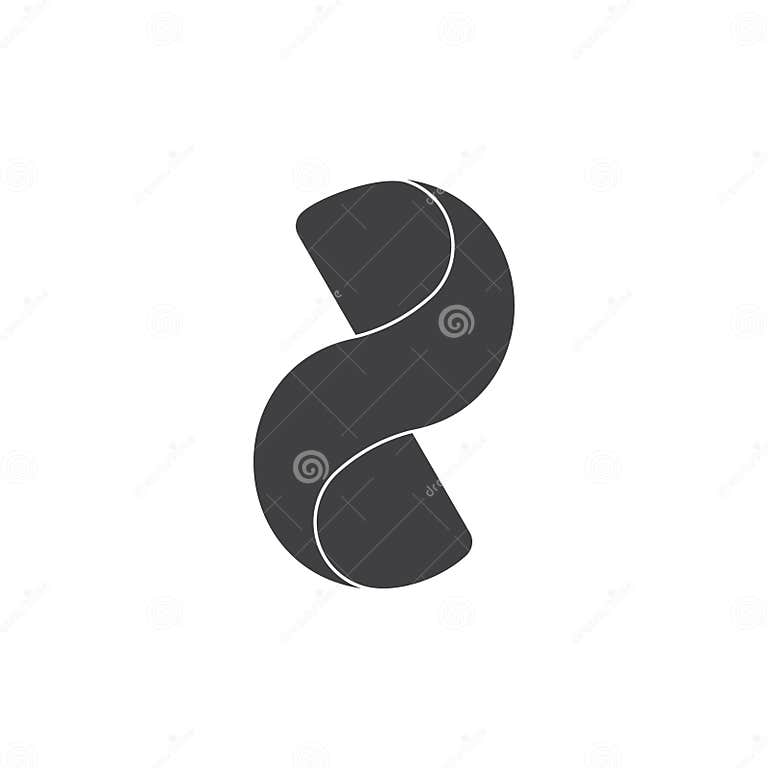 Simple Curves Geometric 3d Design Logo Vector Stock Vector ...