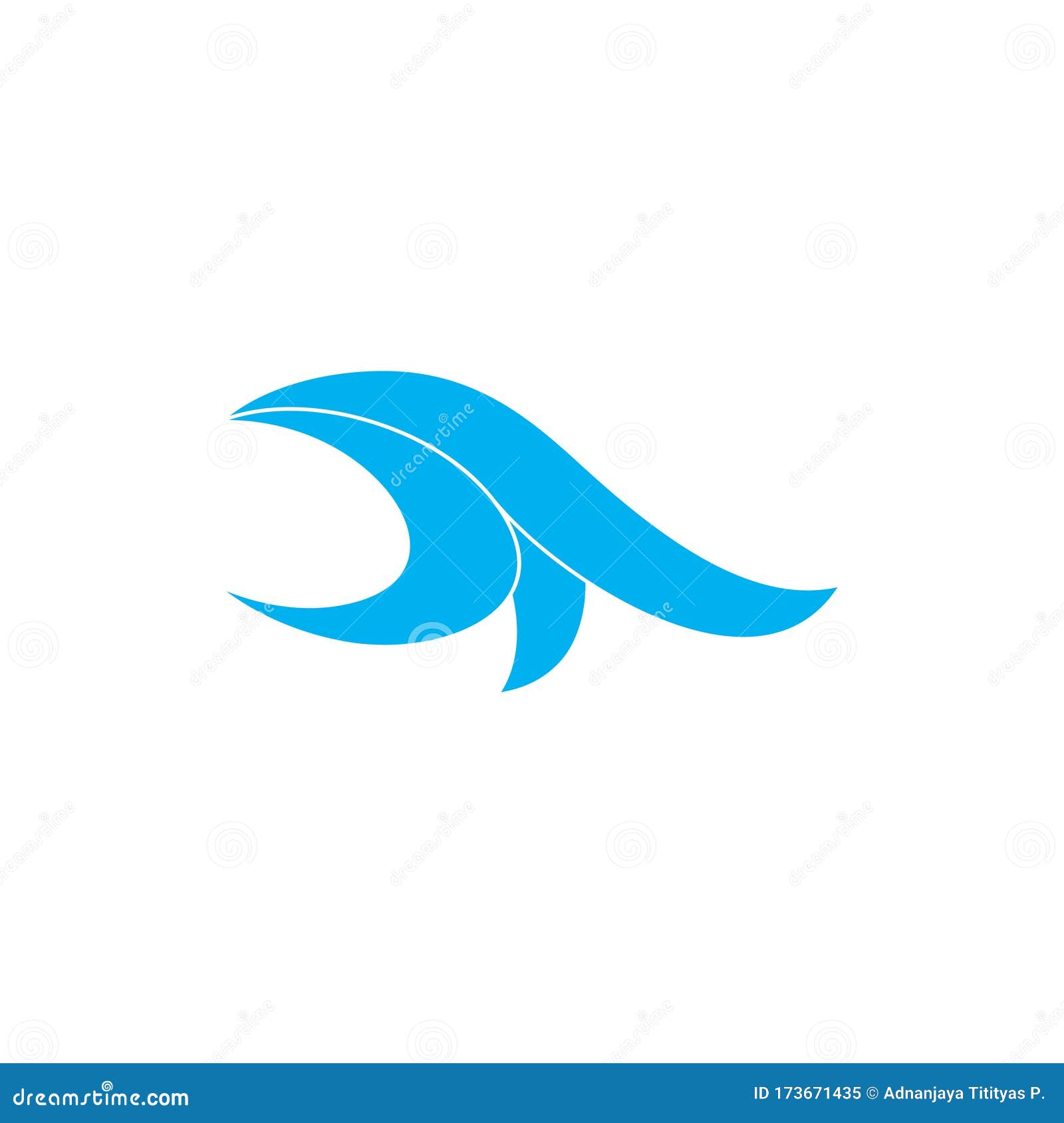 Simple Curves Waves Simple Logo Vector Stock Vector - Illustration of ...
