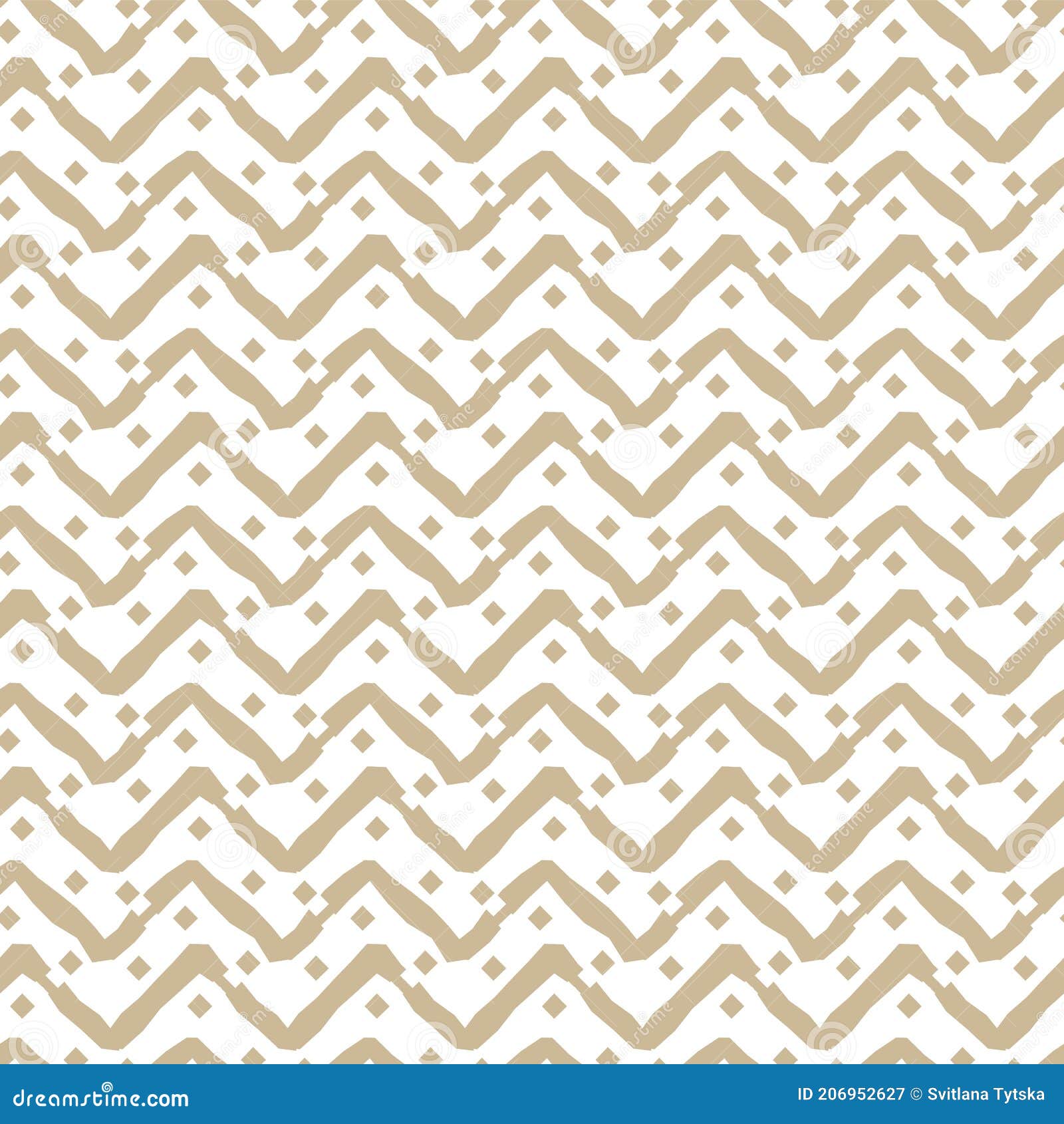 Simple Beige and White Seamless Repeat Pattern. Drawing Consists of a ...