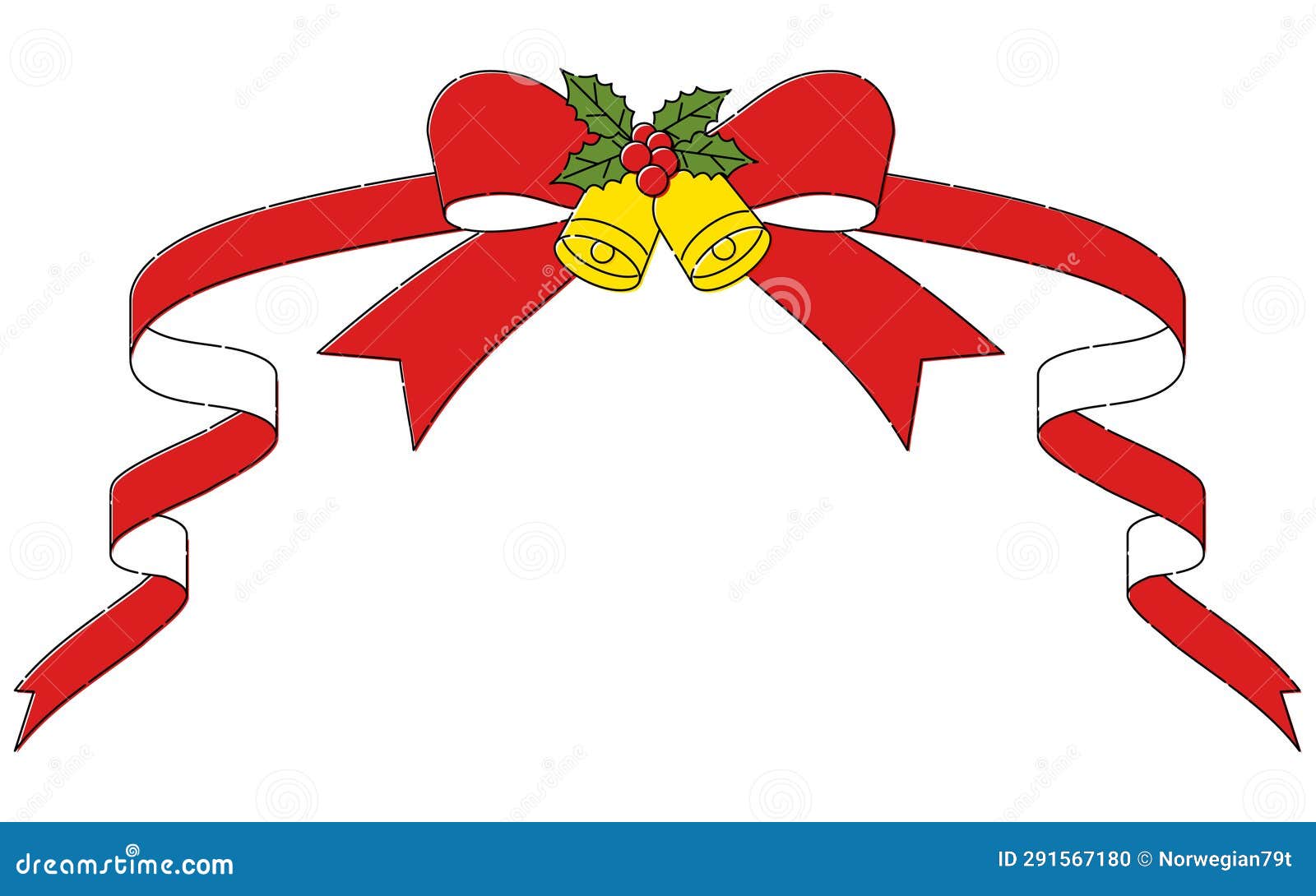 Bell And Ribbon Vector Illustration | CartoonDealer.com #43531200