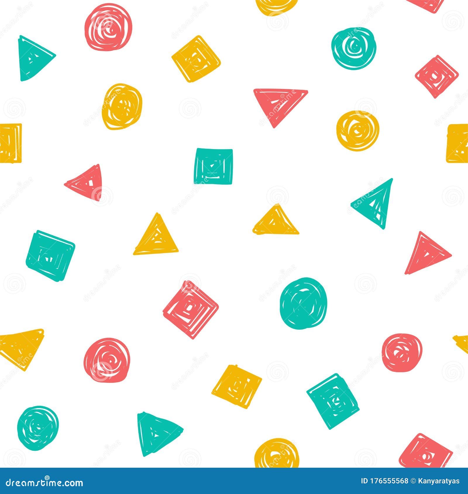 Simple Cute Geometry Shape Color Stock Vector - Illustration of paper ...