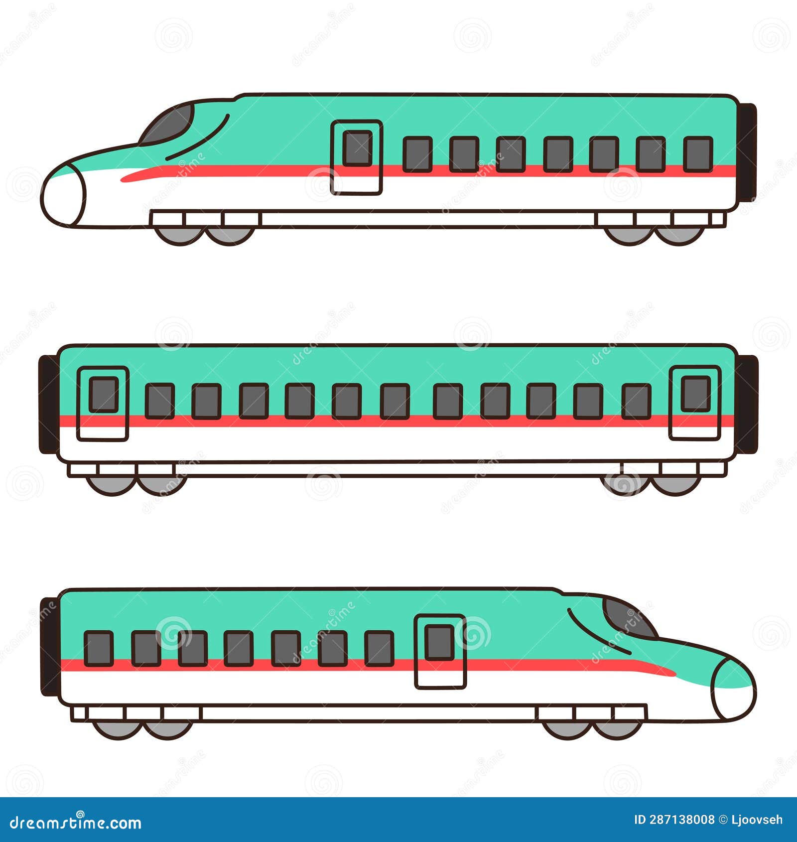 Illustration Of The Shinkansen, Royalty-Free Stock Photography ...