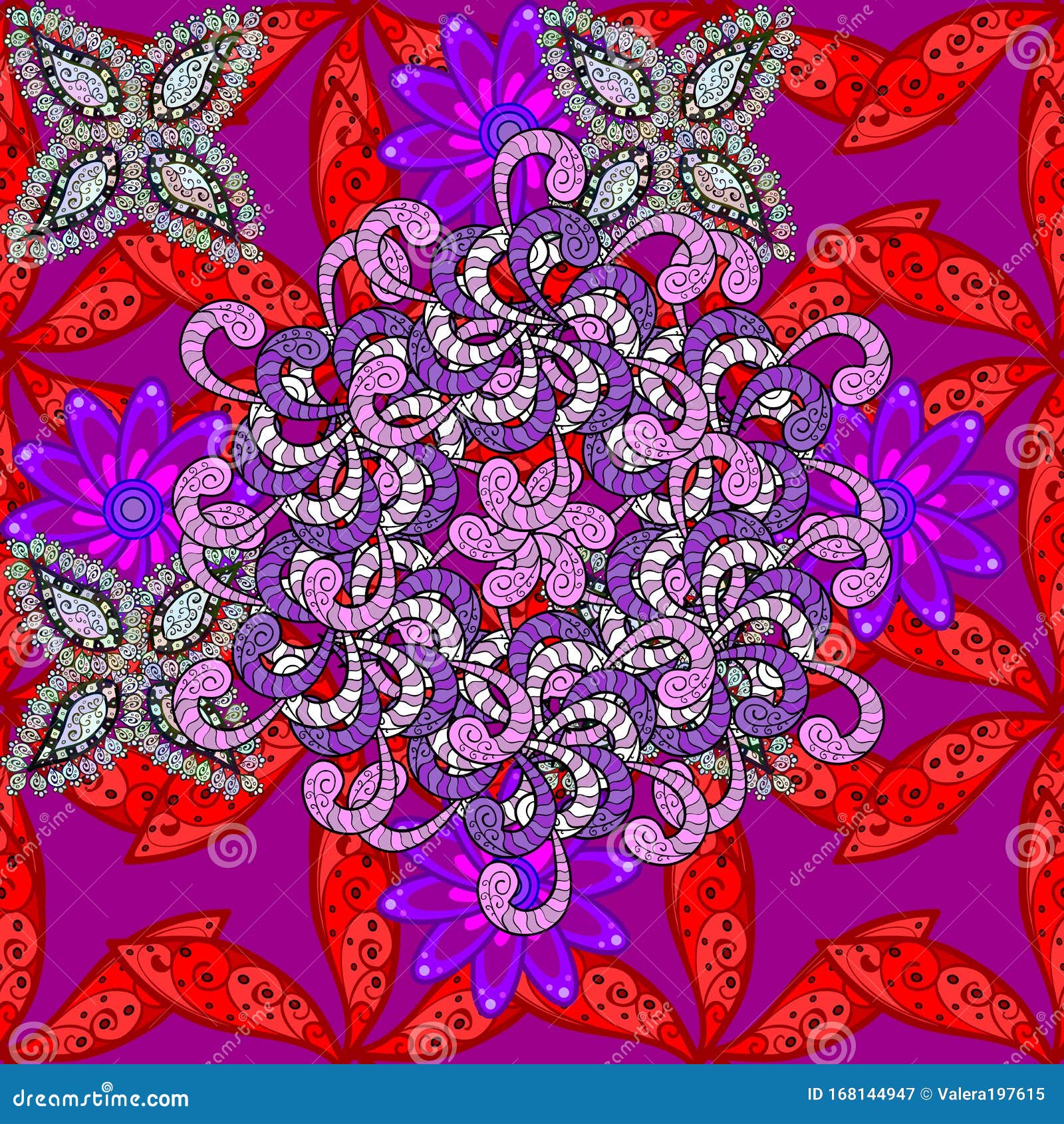 Simple Cute Pattern in Small-scale Flowers Stock Illustration ...