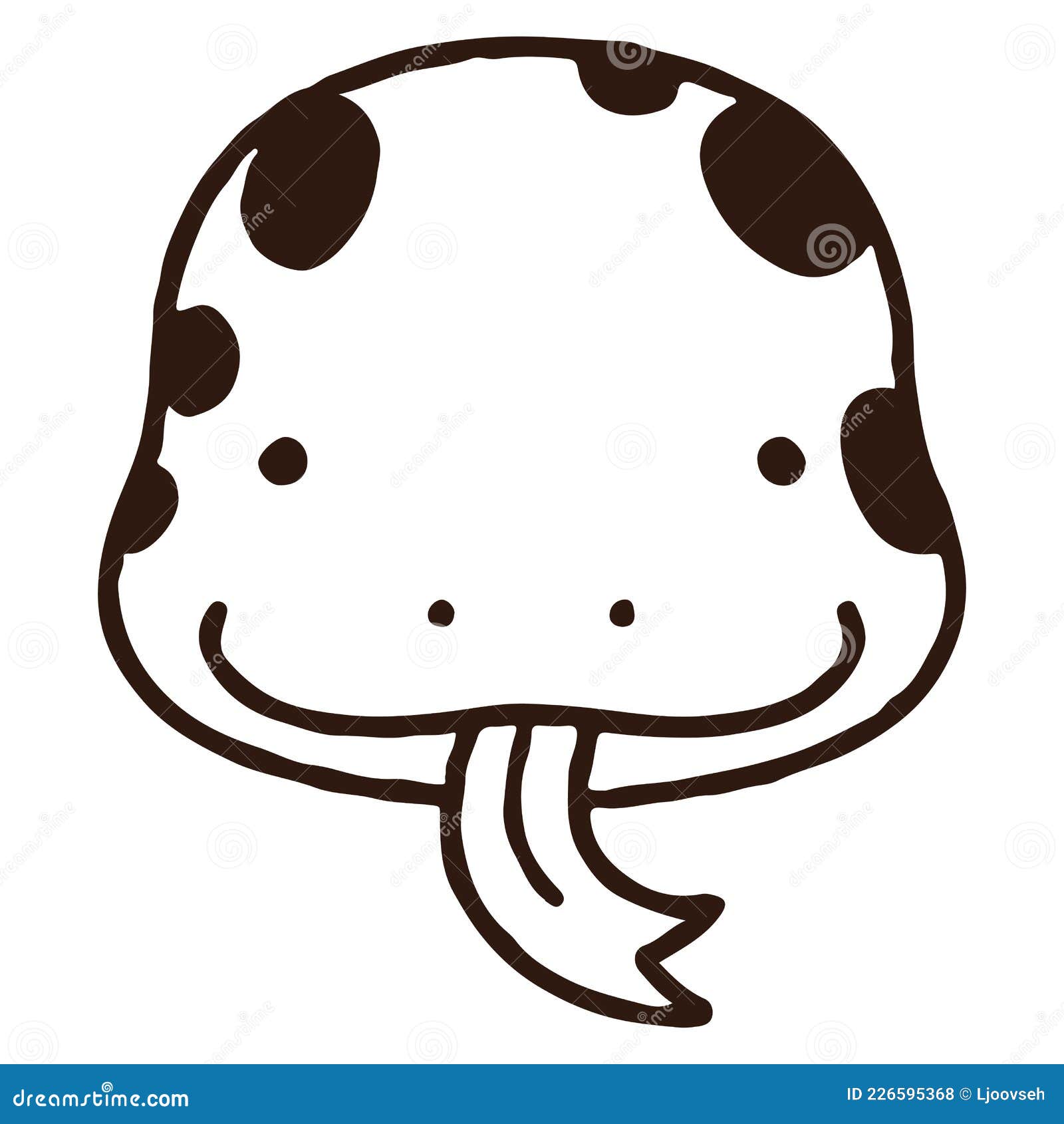 Simple and Cute Snake Line Art Stock Vector - Illustration of clip ...