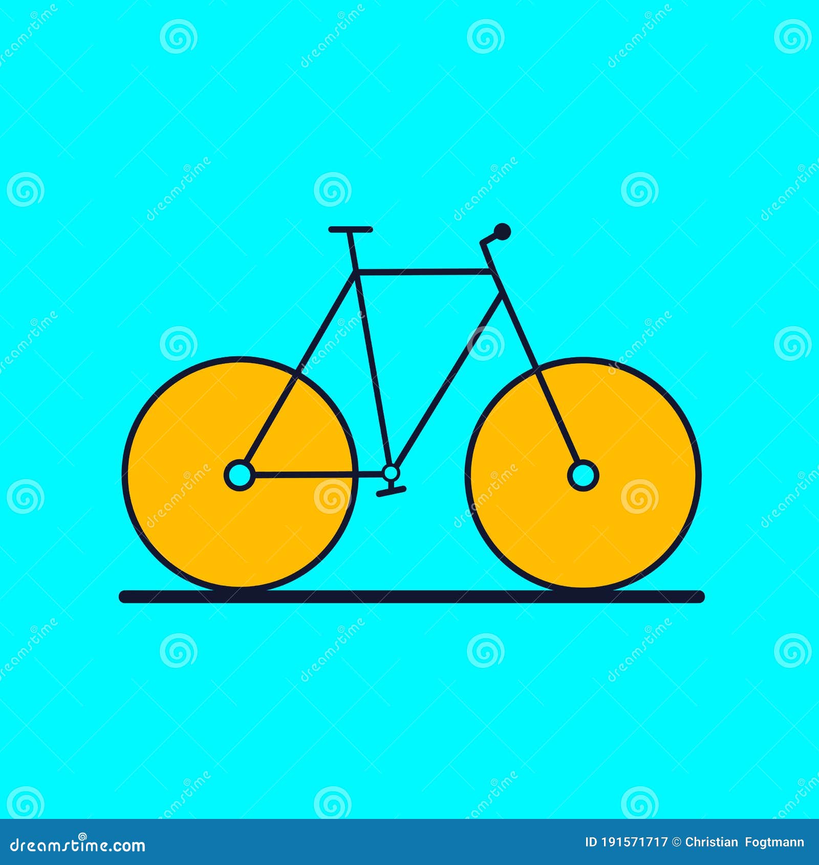 Simple Bicycle Logo - Vector Stock Vector - Illustration of competitive ...