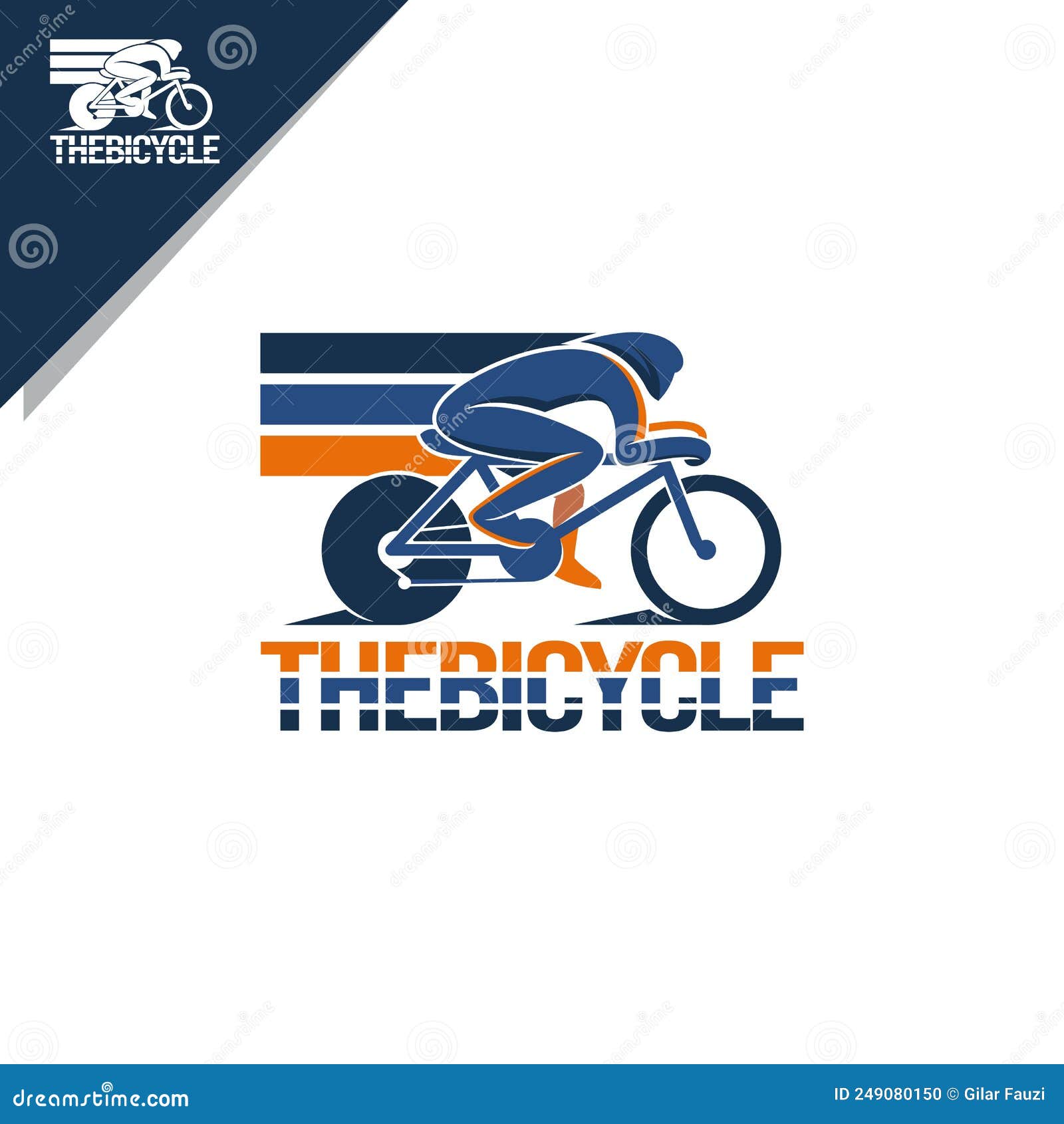 Simple cyclist logo stock vector. Illustration of abstract - 249080150