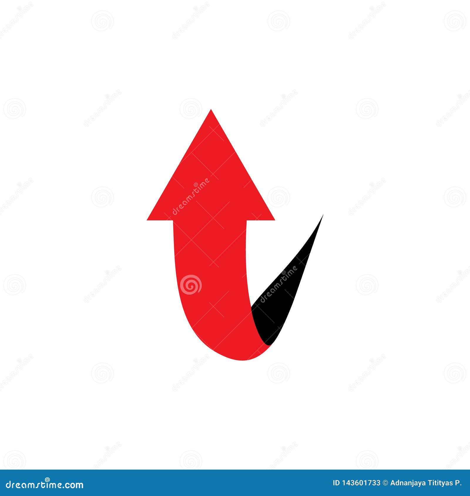 Simple 3d Arrows Up Colorful Decoration Logo Vector Stock Vector ...