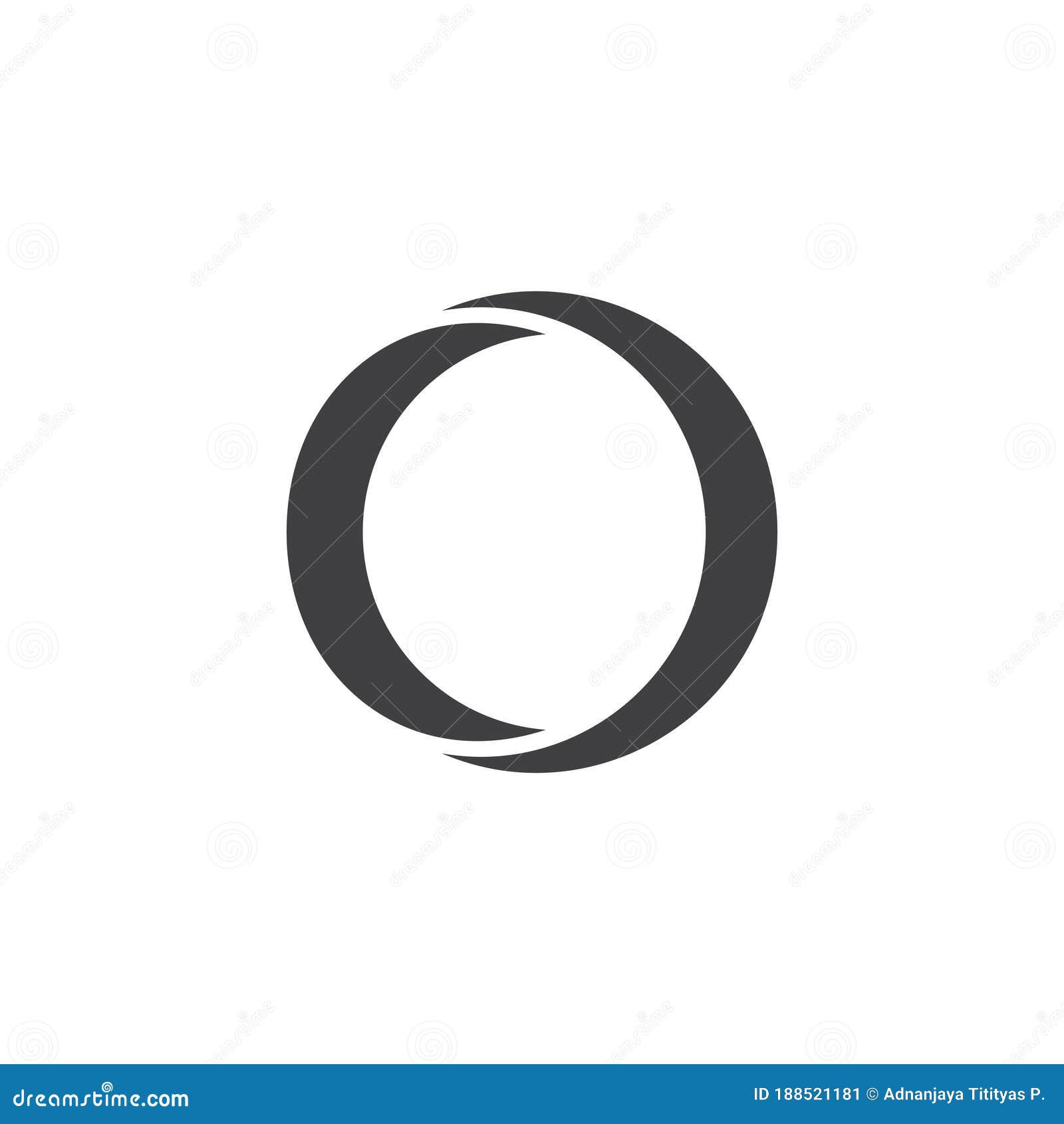 Simple 3d Flat Circle Object Symbol Logo Vector Stock Vector ...