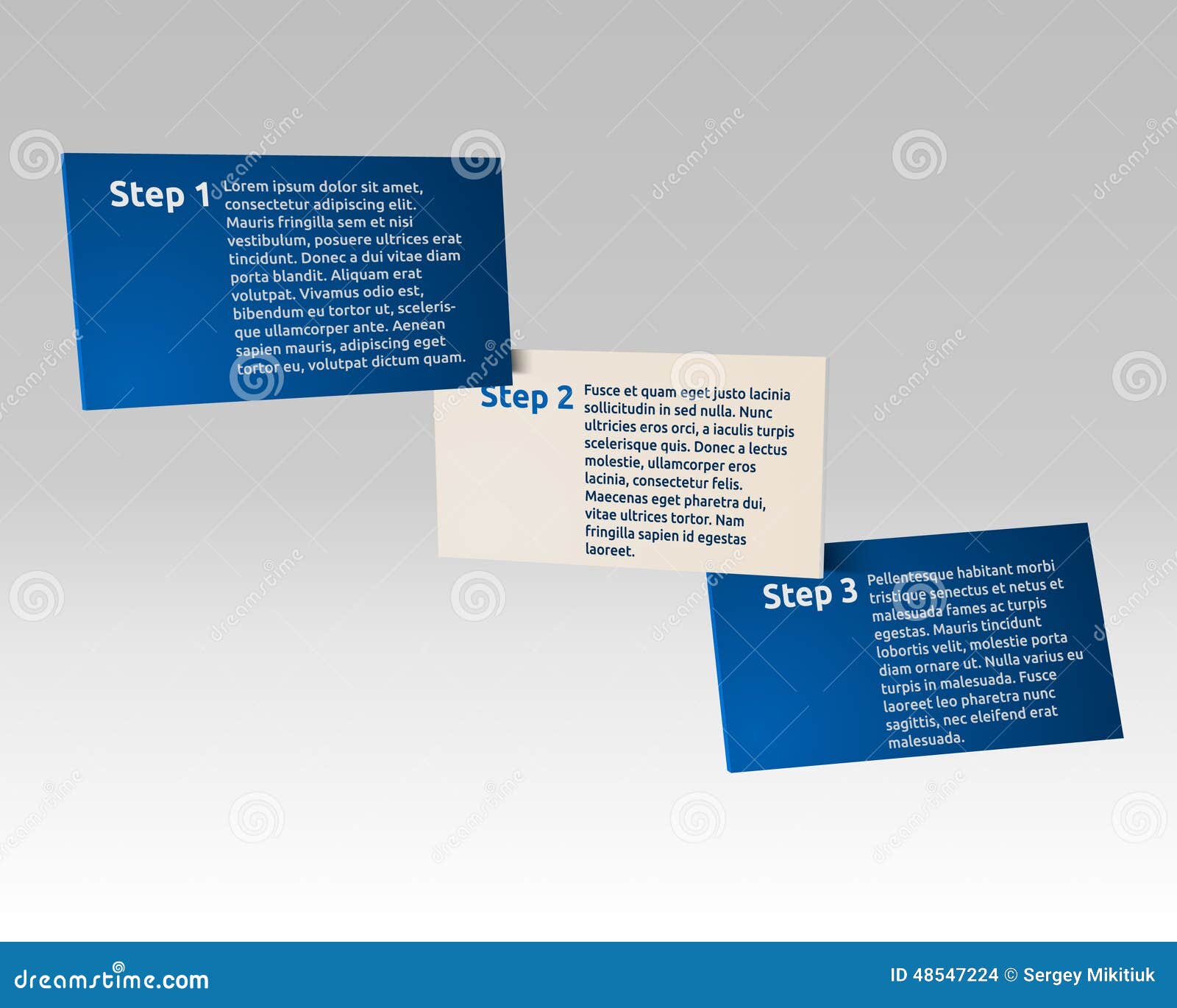 Simple 3d Infographics Cards Stock Vector - Illustration of color ...