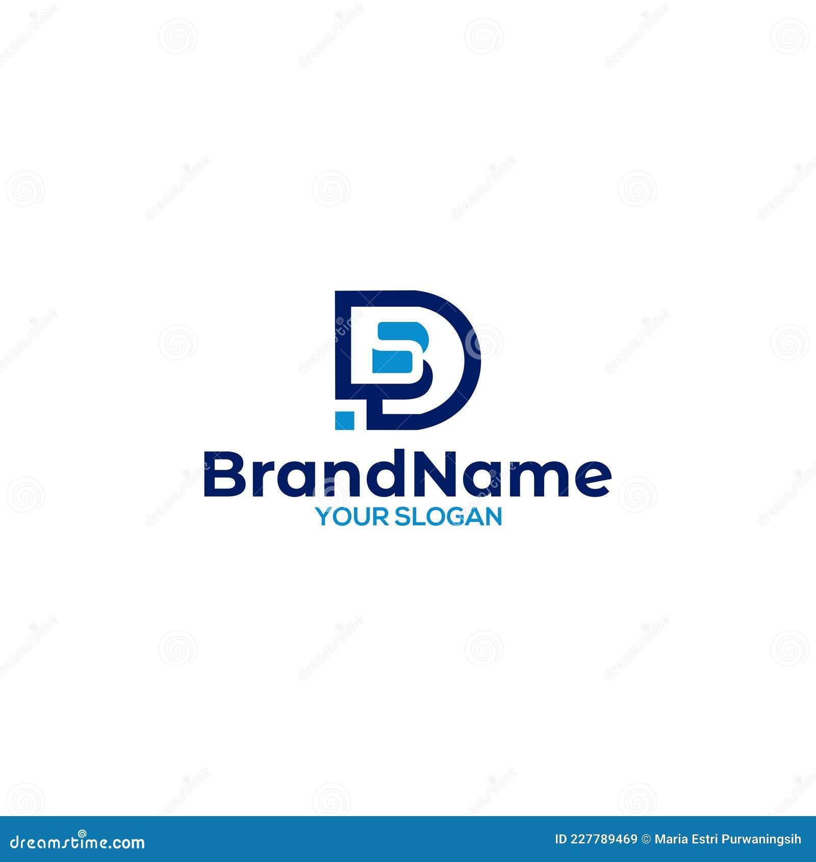 Simple D and S Logo Design Vector Stock Vector - Illustration of letter ...