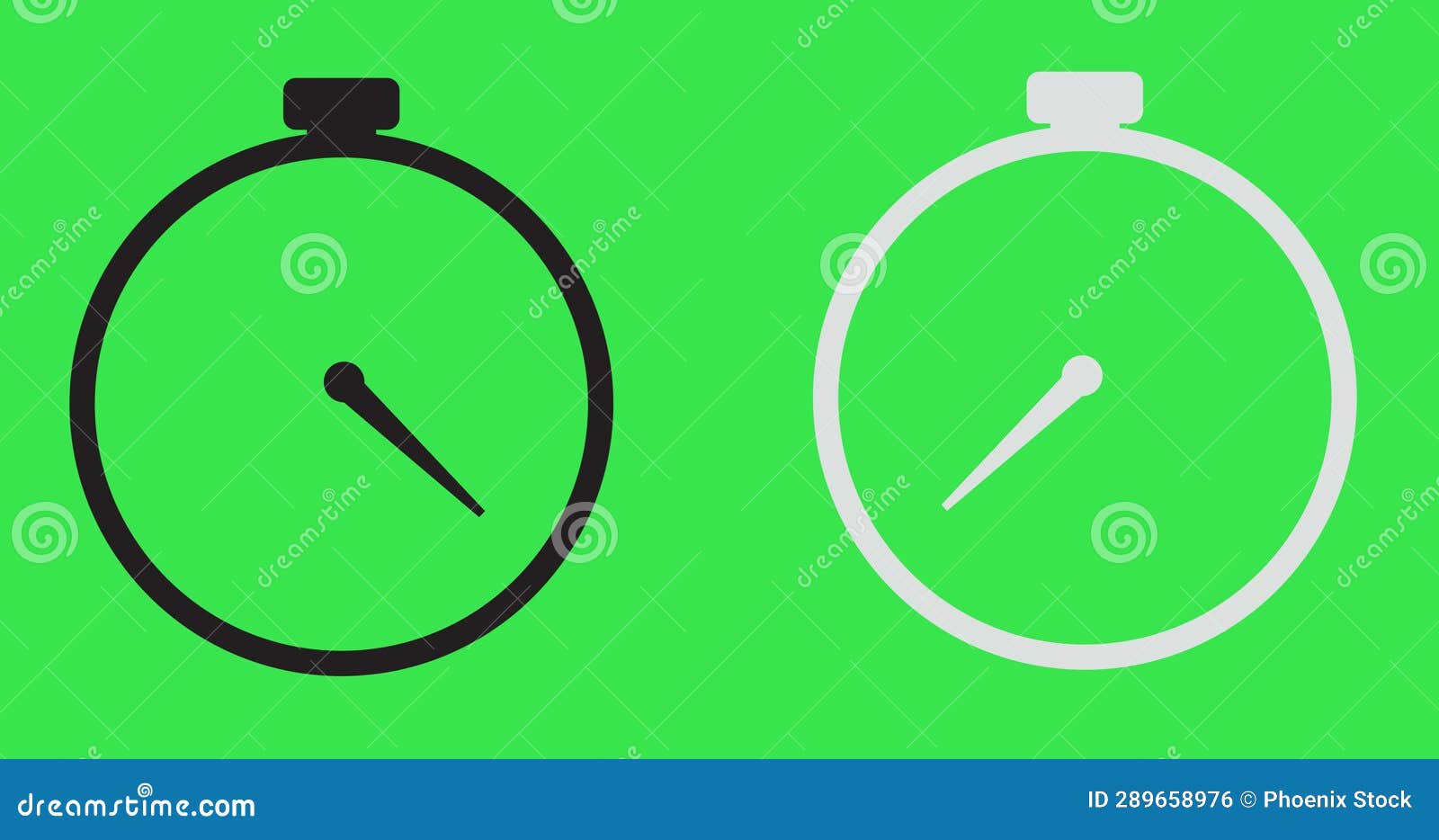 Simple 2D Stopwatch Start To Stop Round Completion Animation Stock ...
