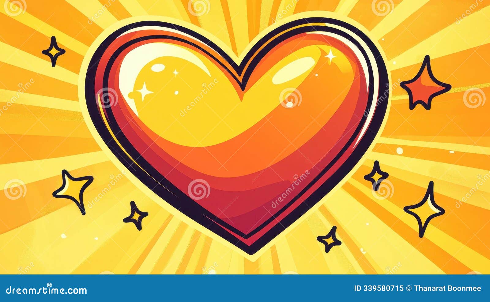 Simple 2D Vector Illustration of a Clean Heart Shape, Showcasing ...