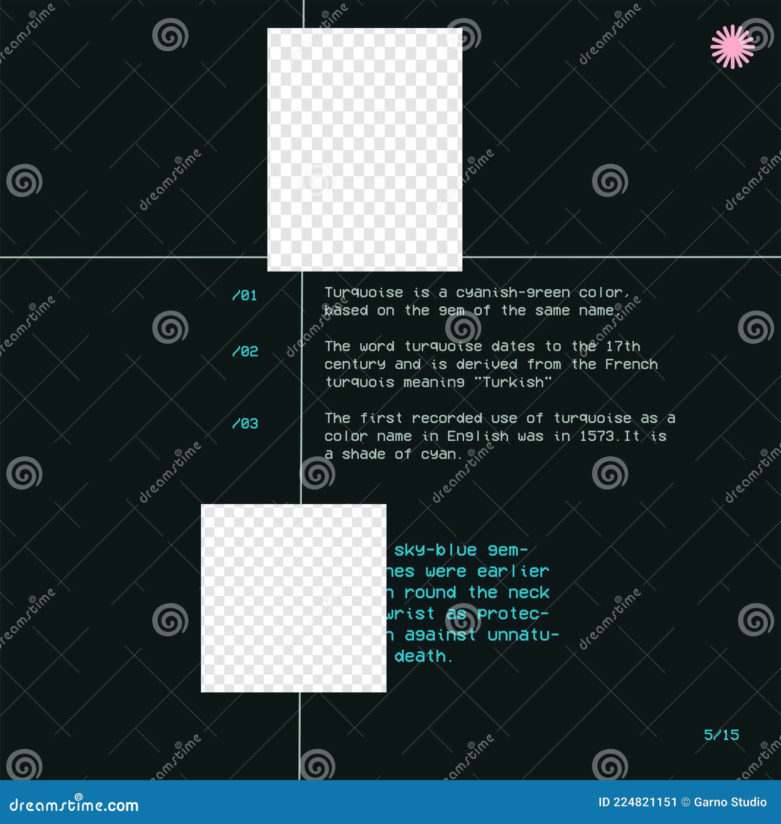 Simple Dark Template with 2 Spots for Media Content. Minimalistic ...