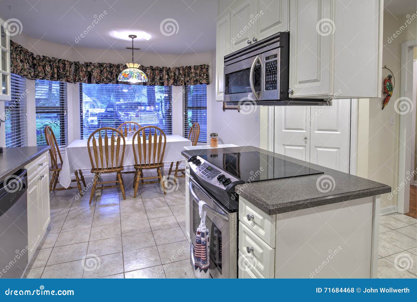 Simple dated kitchen stock photo. Image of open, white - 71684468