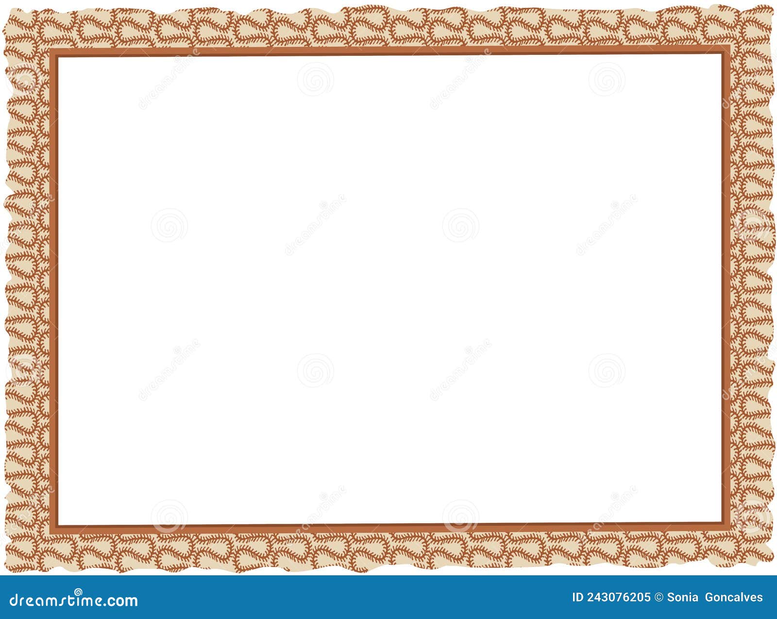 Simple Decorative Frame Border Design Stock Vector - Illustration of ...