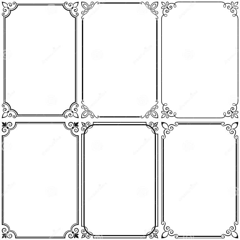 Simple Decorative Frames stock vector. Illustration of design - 59856291