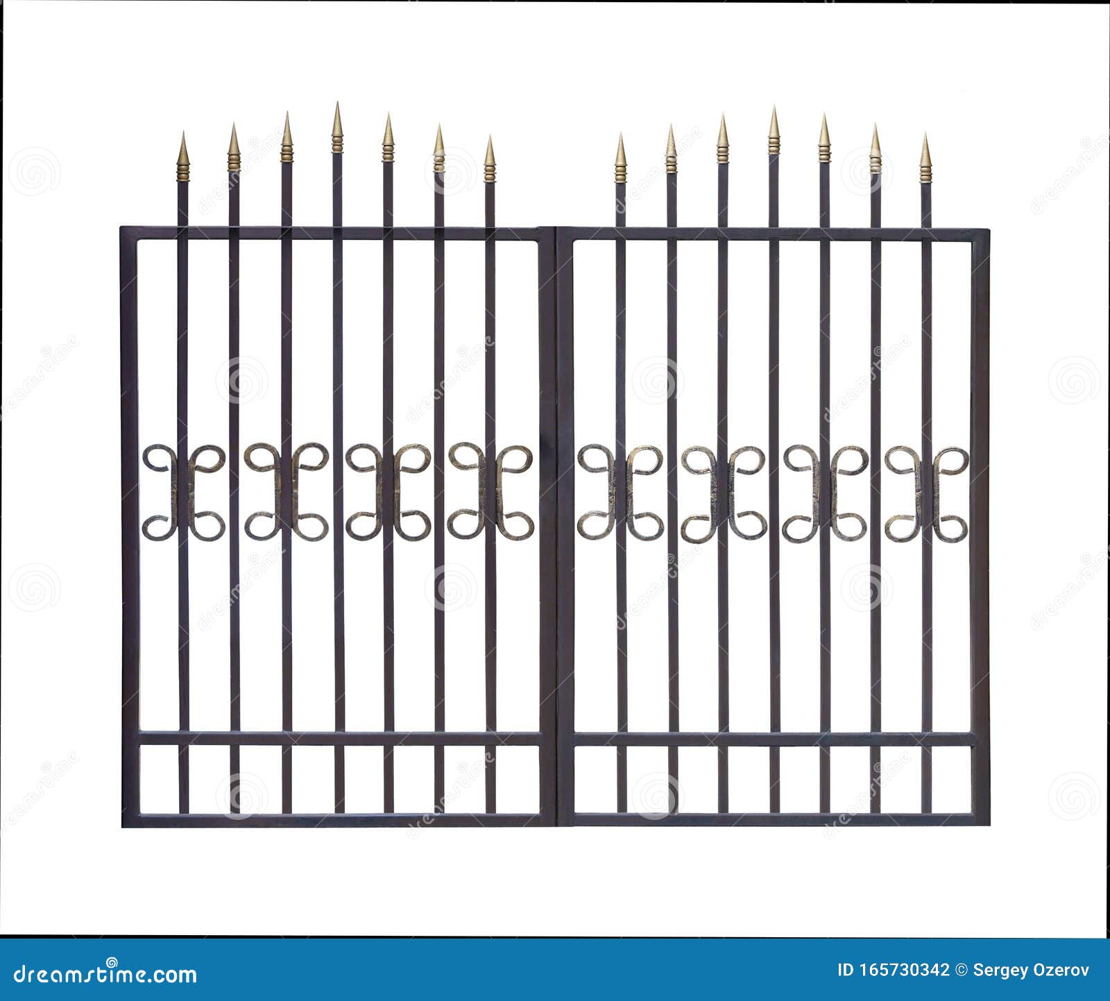 Simple decorative gates stock photo. Image of barrier - 165730342