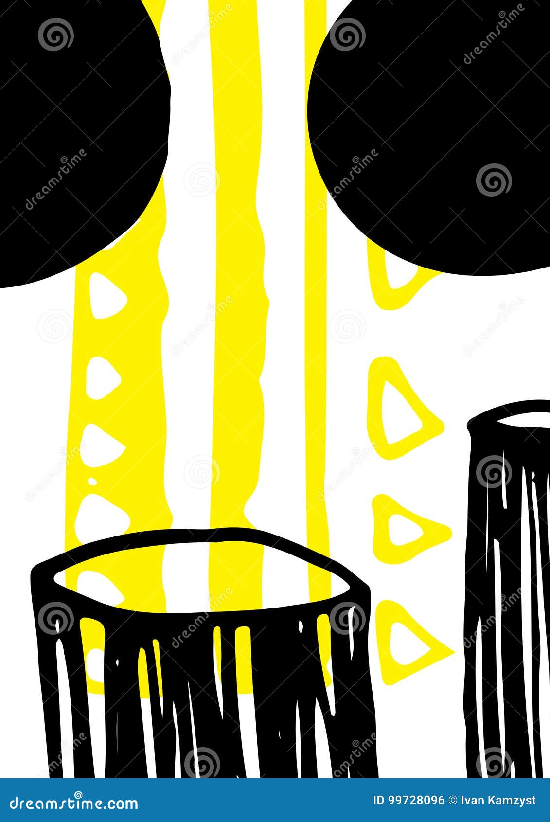 Simple Decorative Handmade Background Stock Vector - Illustration of ...