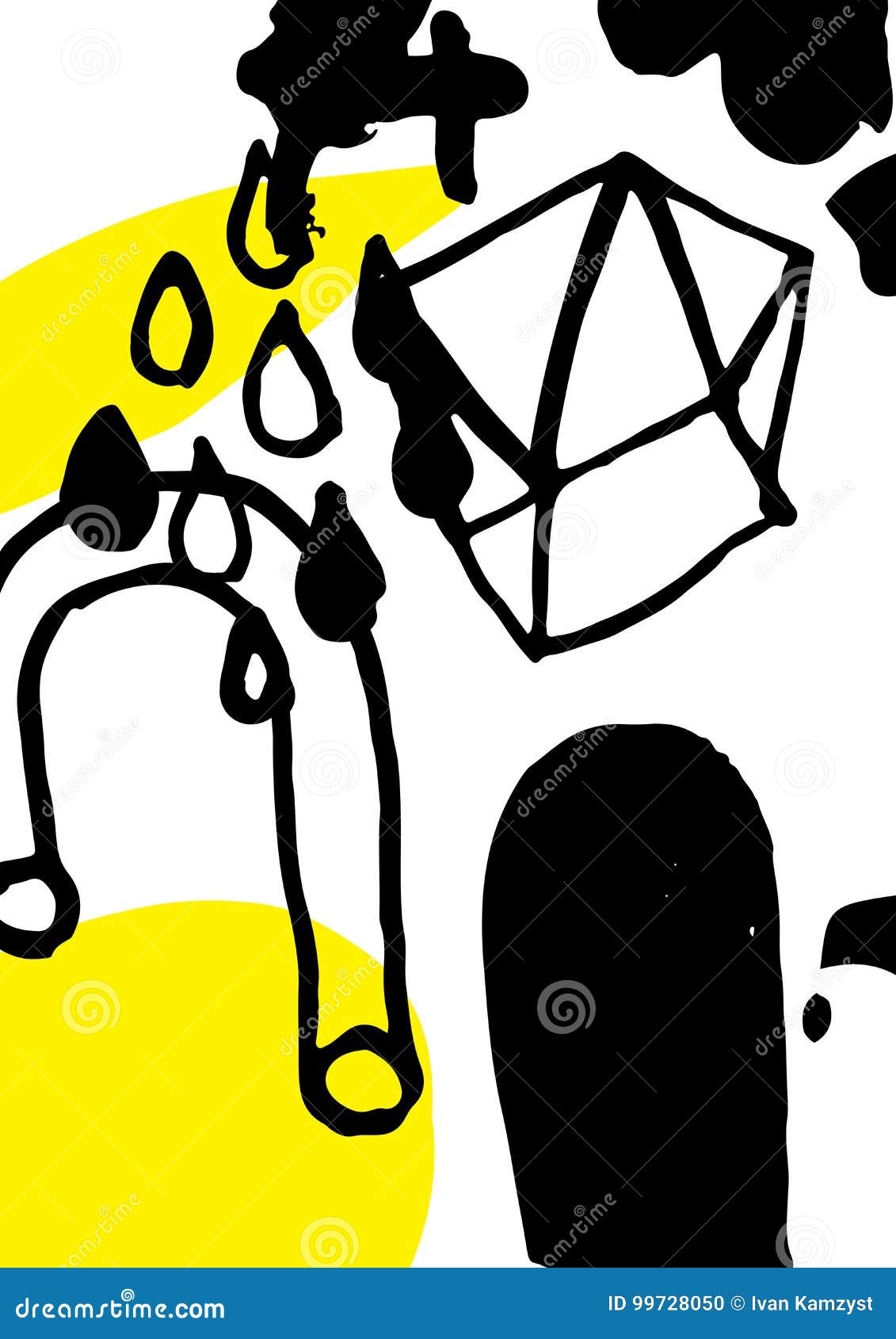 Simple Decorative Handmade Background Stock Vector - Illustration of ...