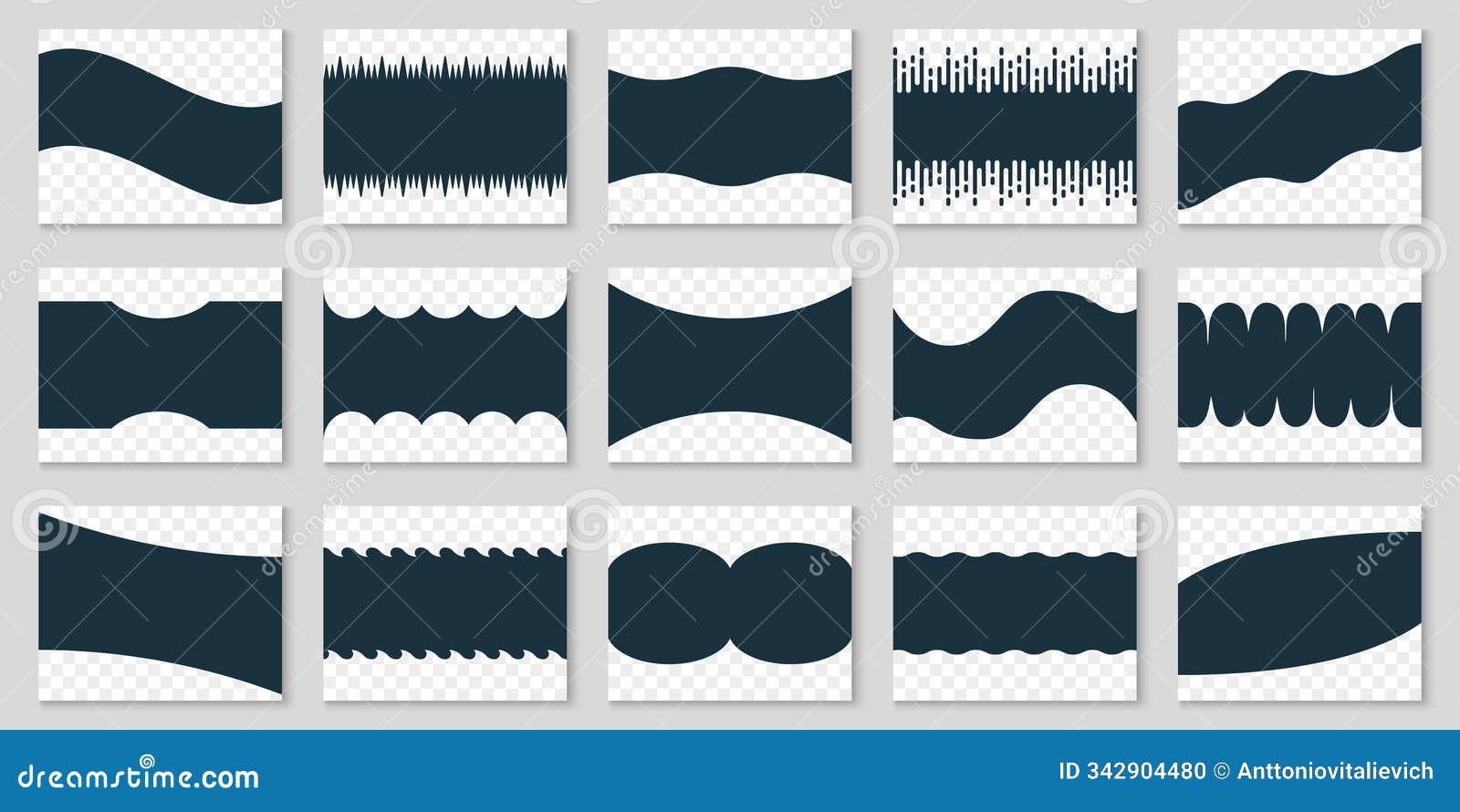 Simple Decorative Website Shapes. Separator Geometric Art Elements for ...