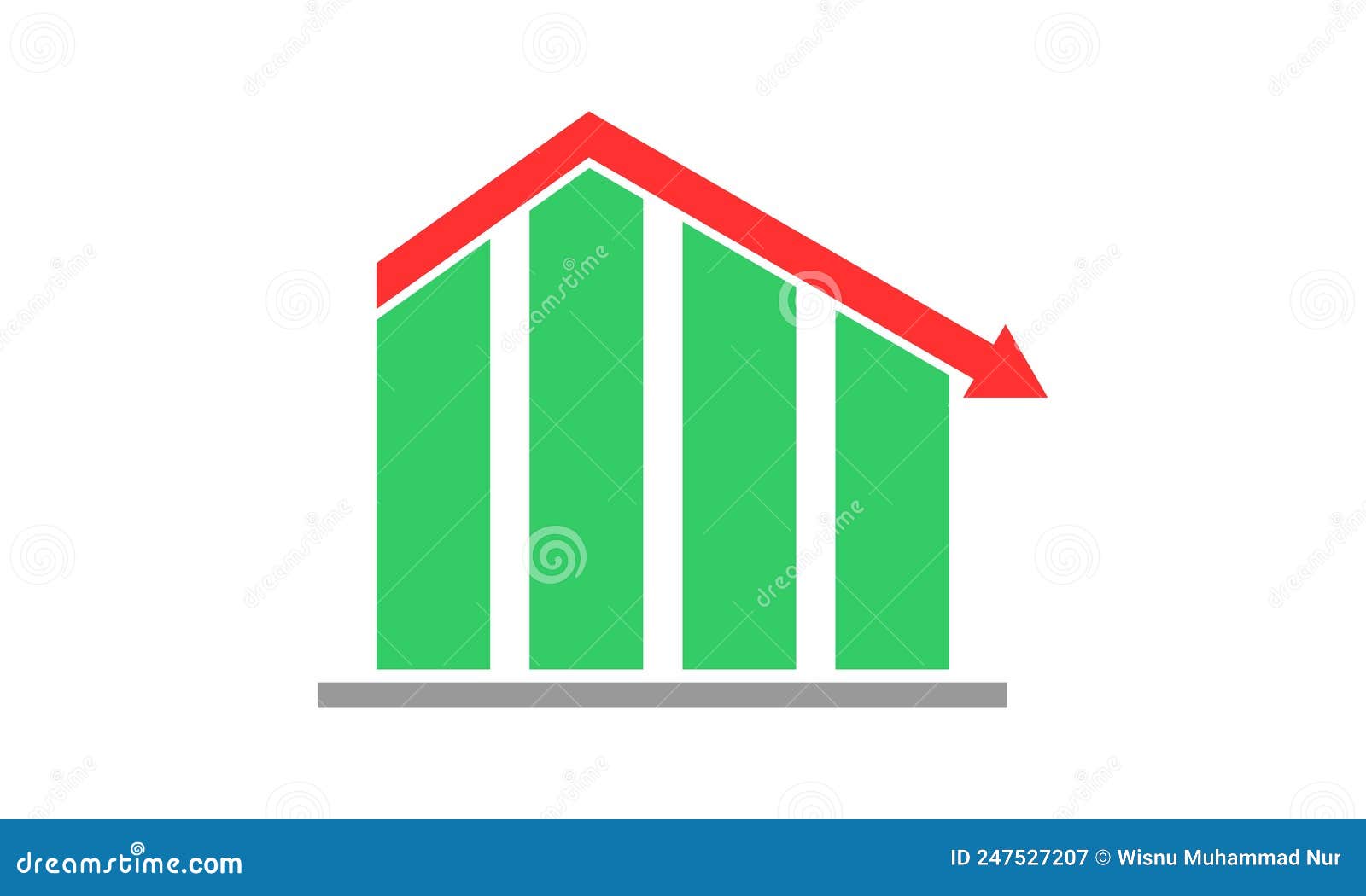 Decrease Diagram Vector Illustration | CartoonDealer.com #9705186