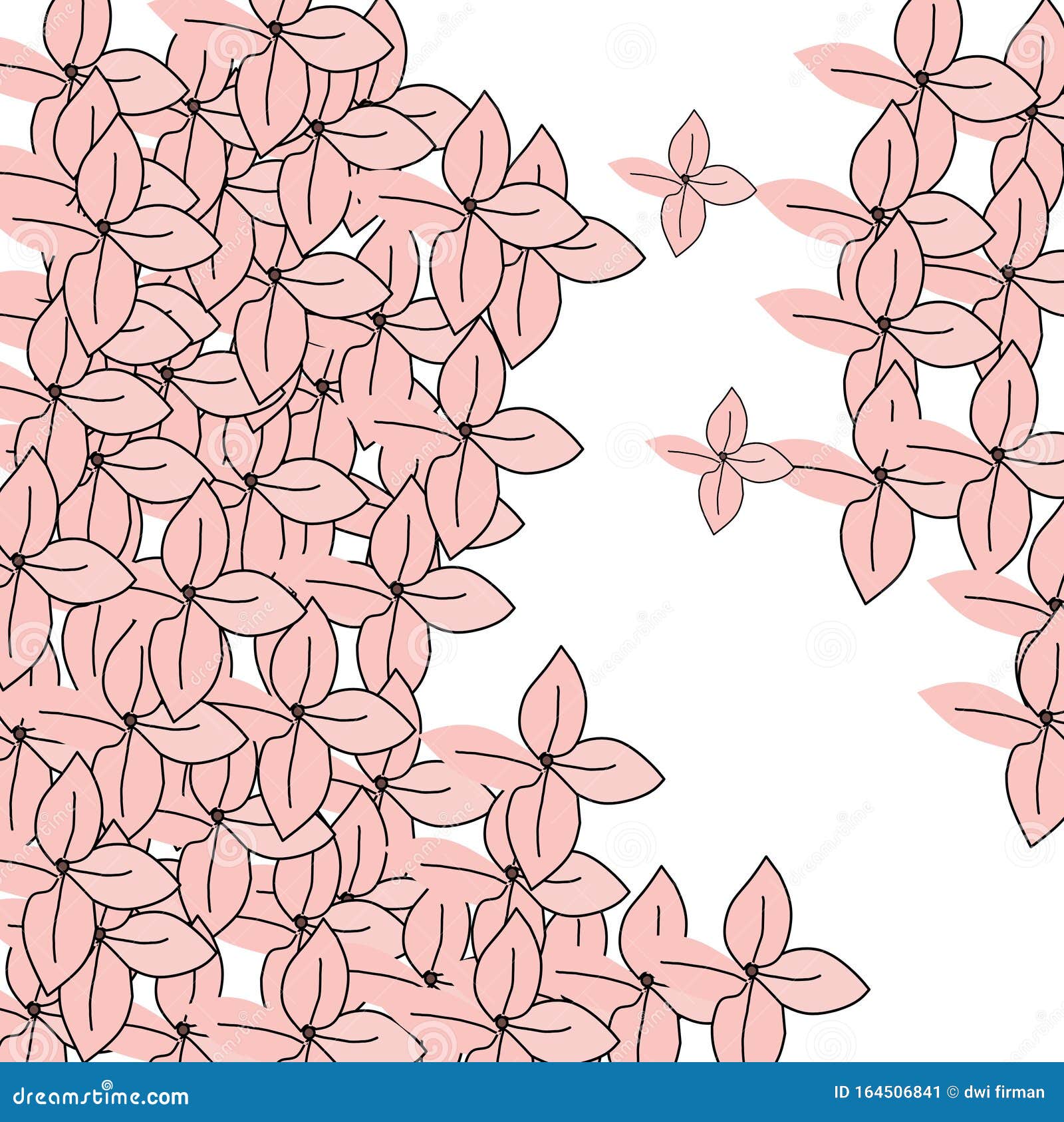 Simple Design of Abstract Flower Stock Illustration - Illustration of ...