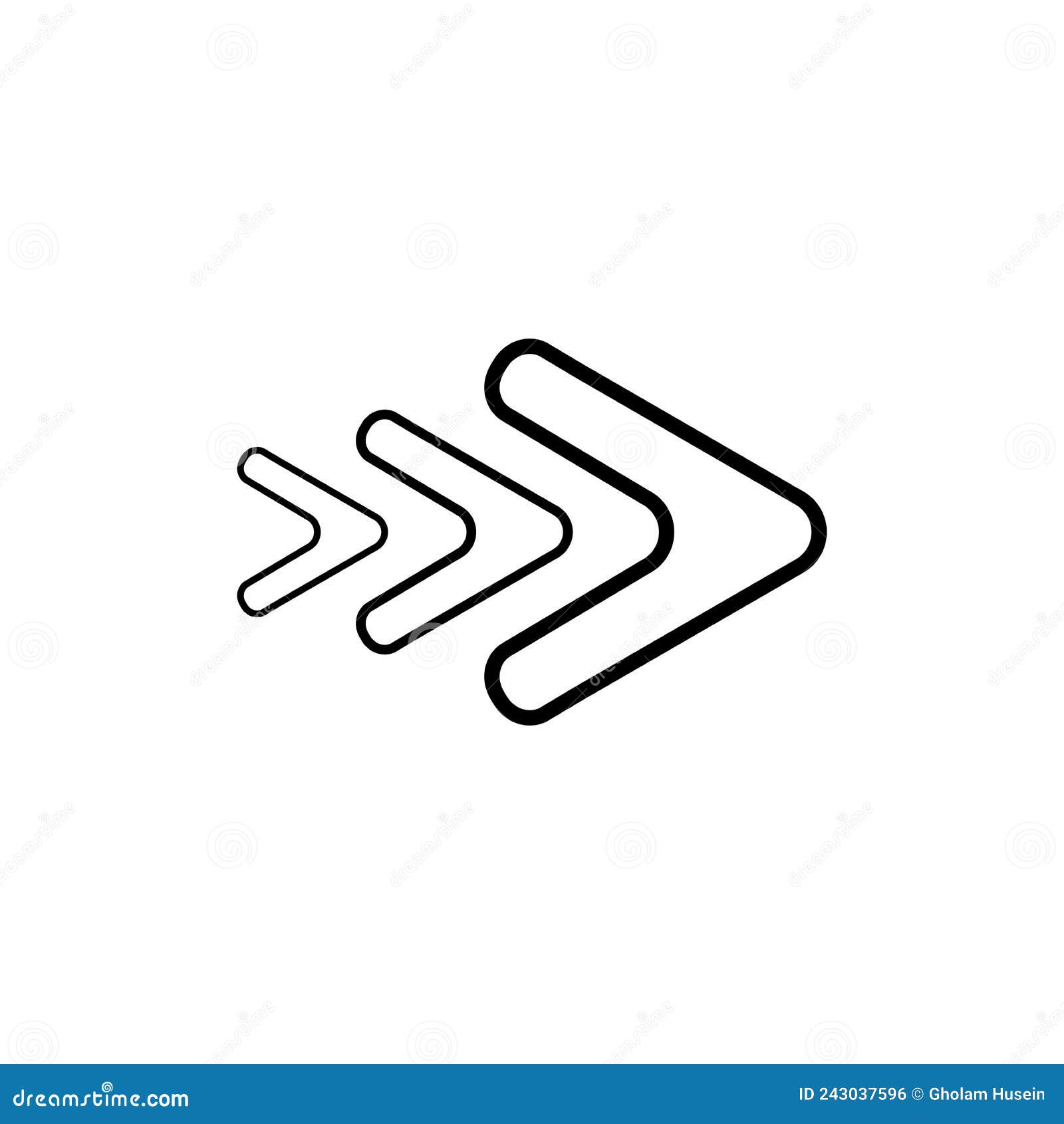 Simple Design Arrow Icon, Illustration Stock Illustration ...